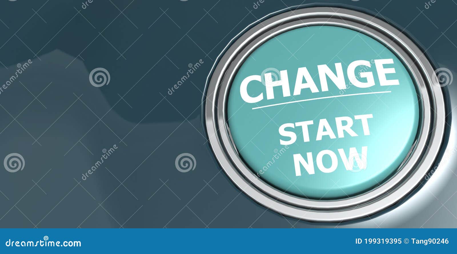 Change Start Now Button with Metal Ring Stock Illustration ...