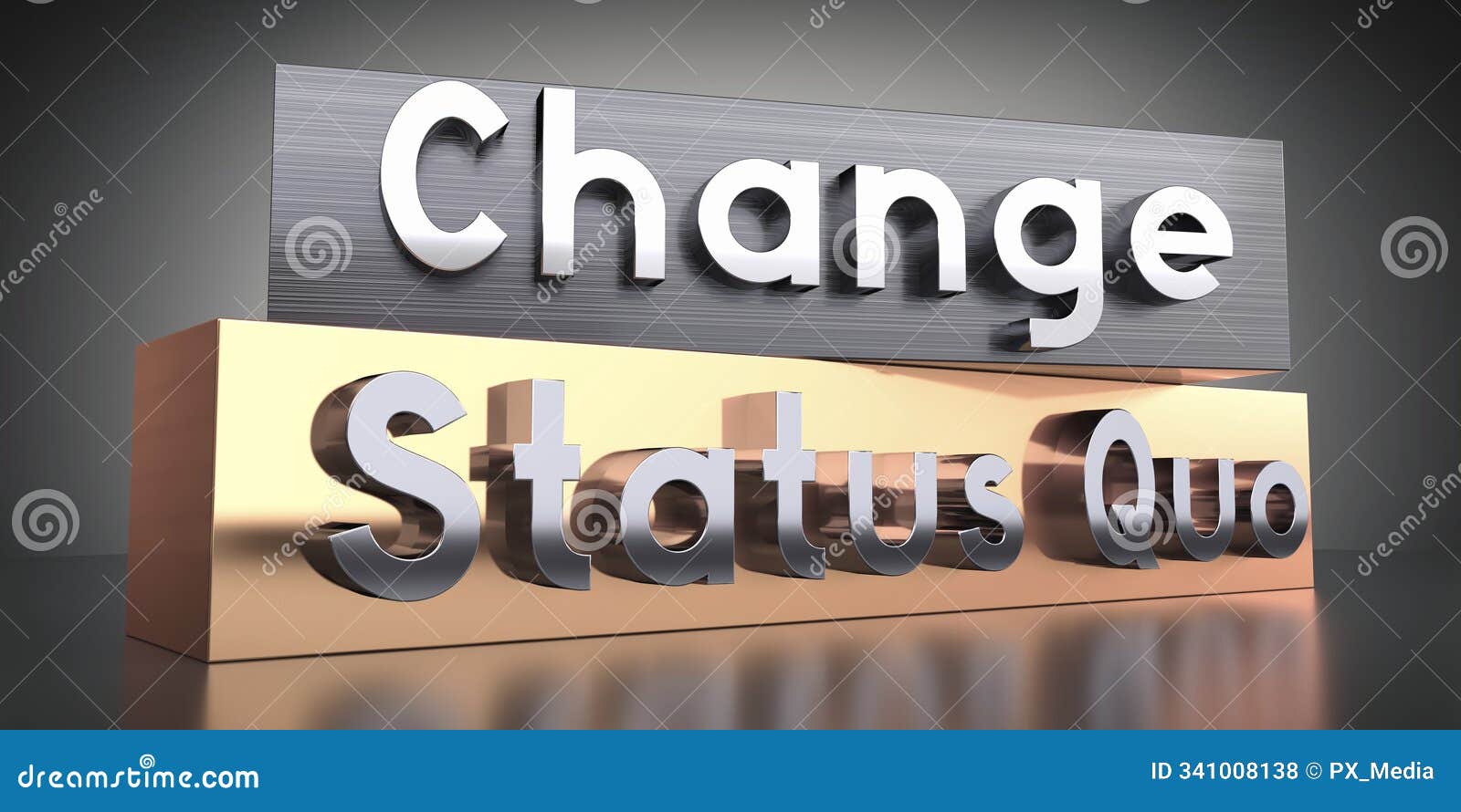 Change, Status Quo - Outline Signpost With Two Arrows Royalty-Free ...
