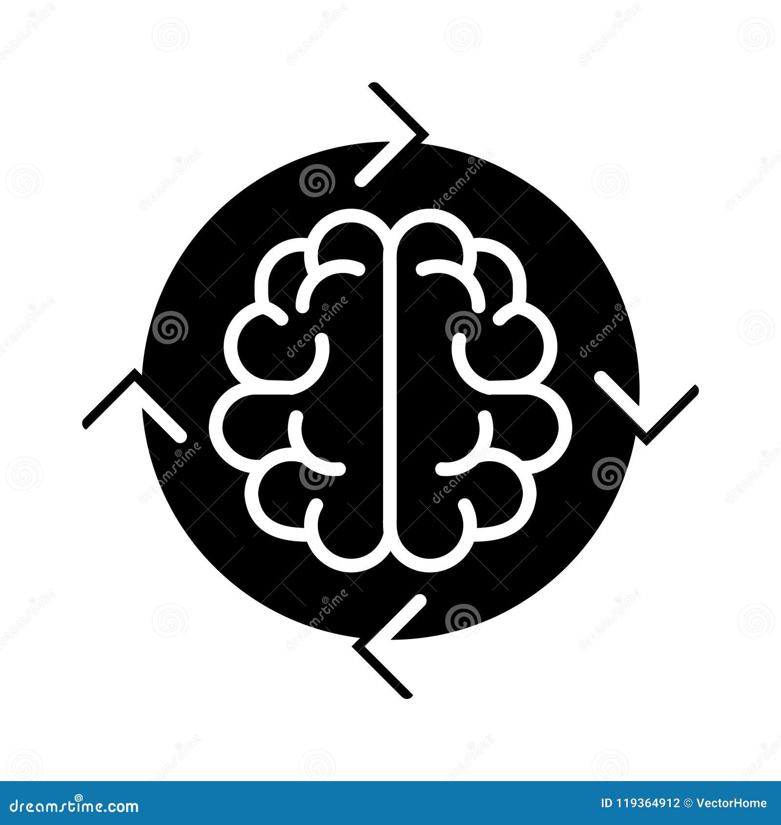 Change Thinking Icon, Vector Illustration Stock Vector - Illustration ...