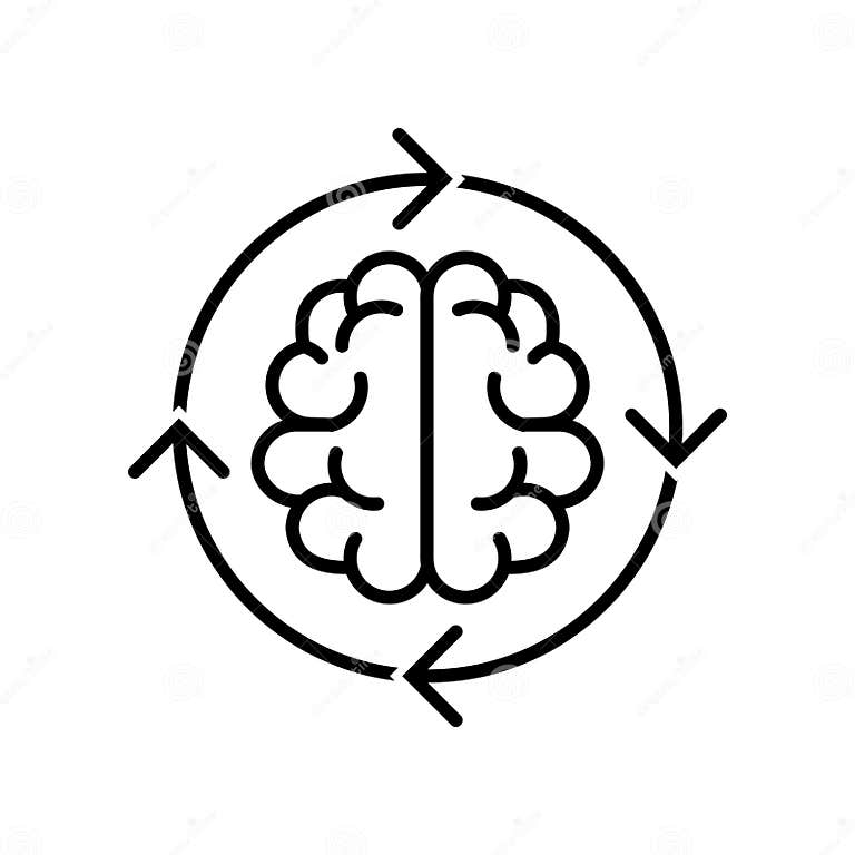 Change Thinking Icon, Vector Illustration Stock Vector - Illustration ...