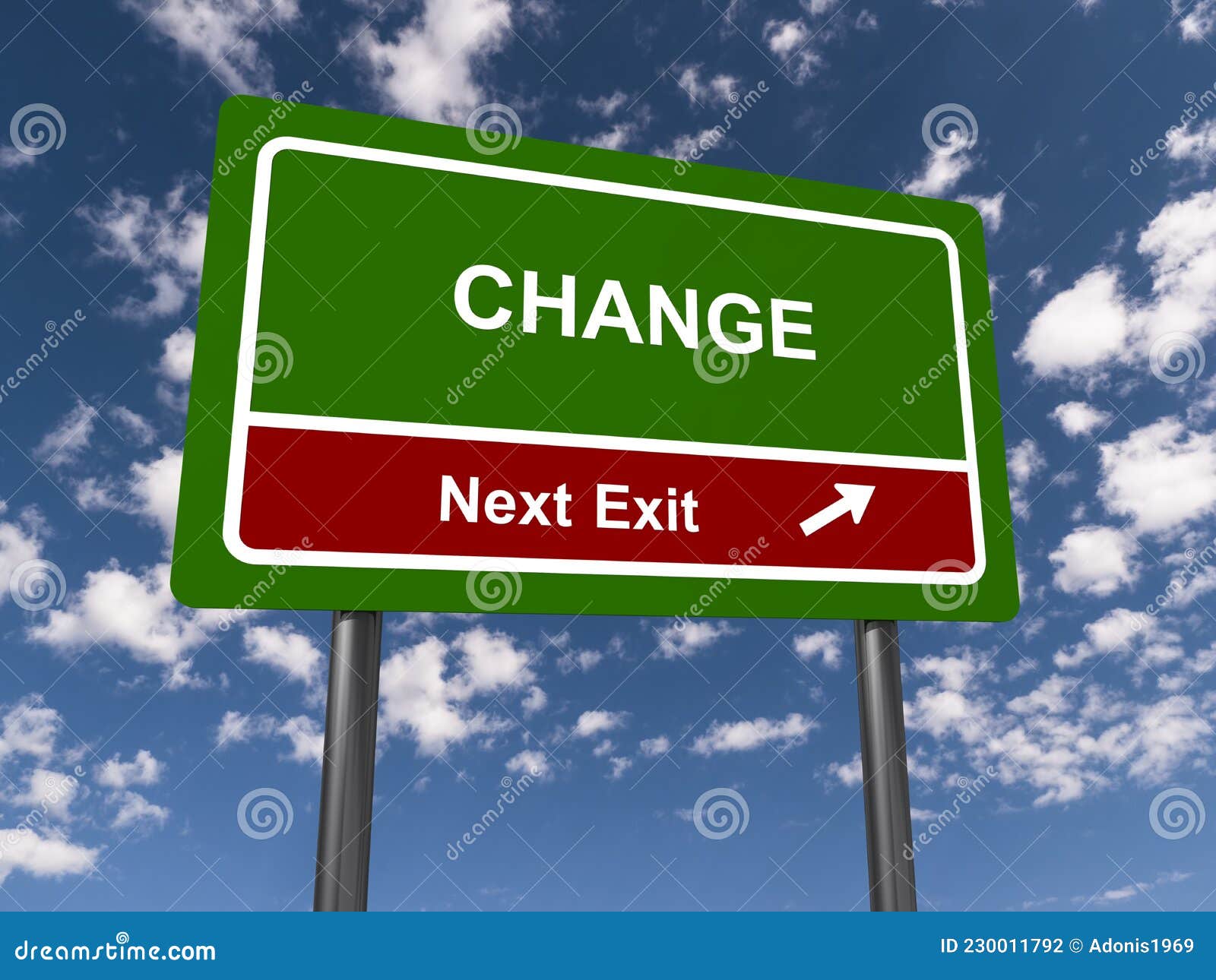 Change traffic sign stock illustration. Illustration of counting ...