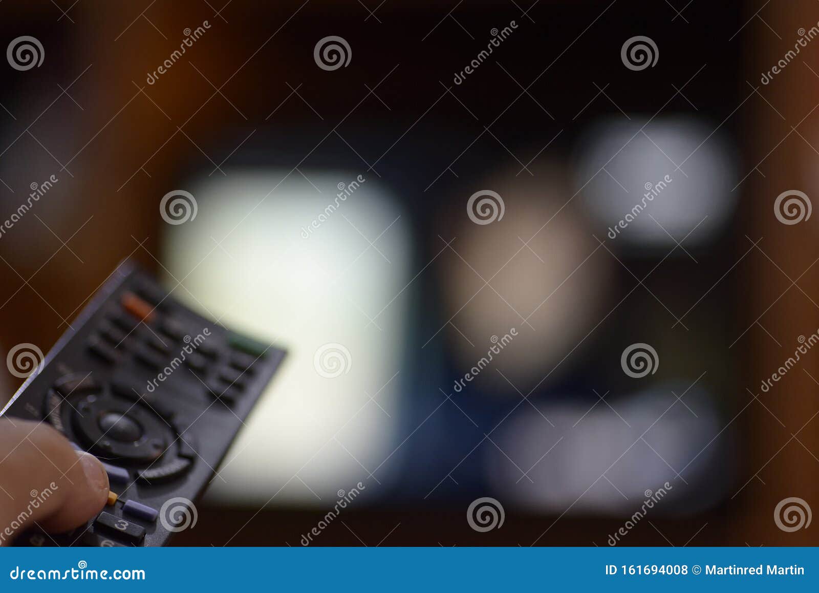 Change TV Channel with Remote Control Stock Photo - Image of media ...