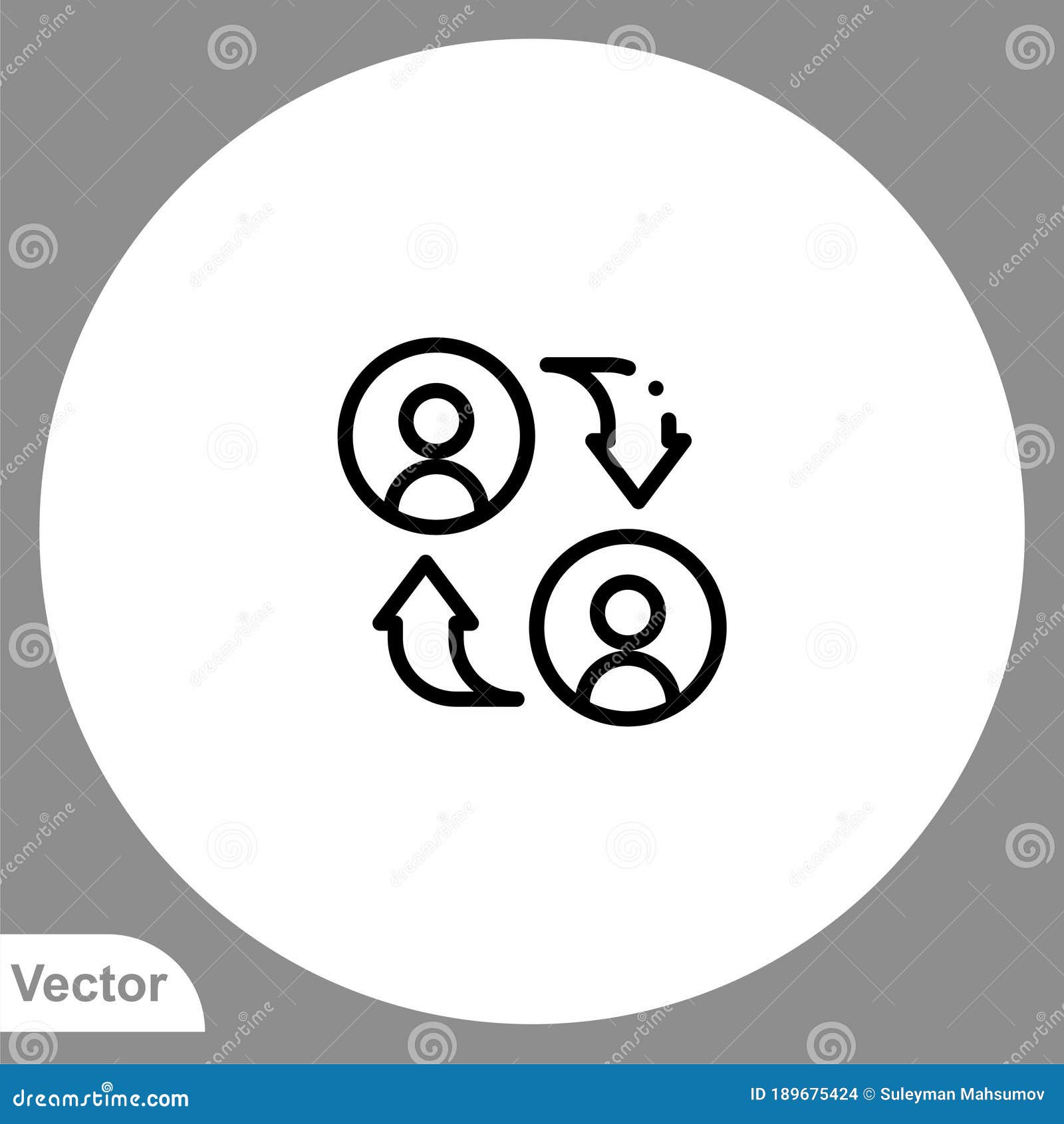 Change Vector Icon Sign Symbol Stock Vector - Illustration of internet ...