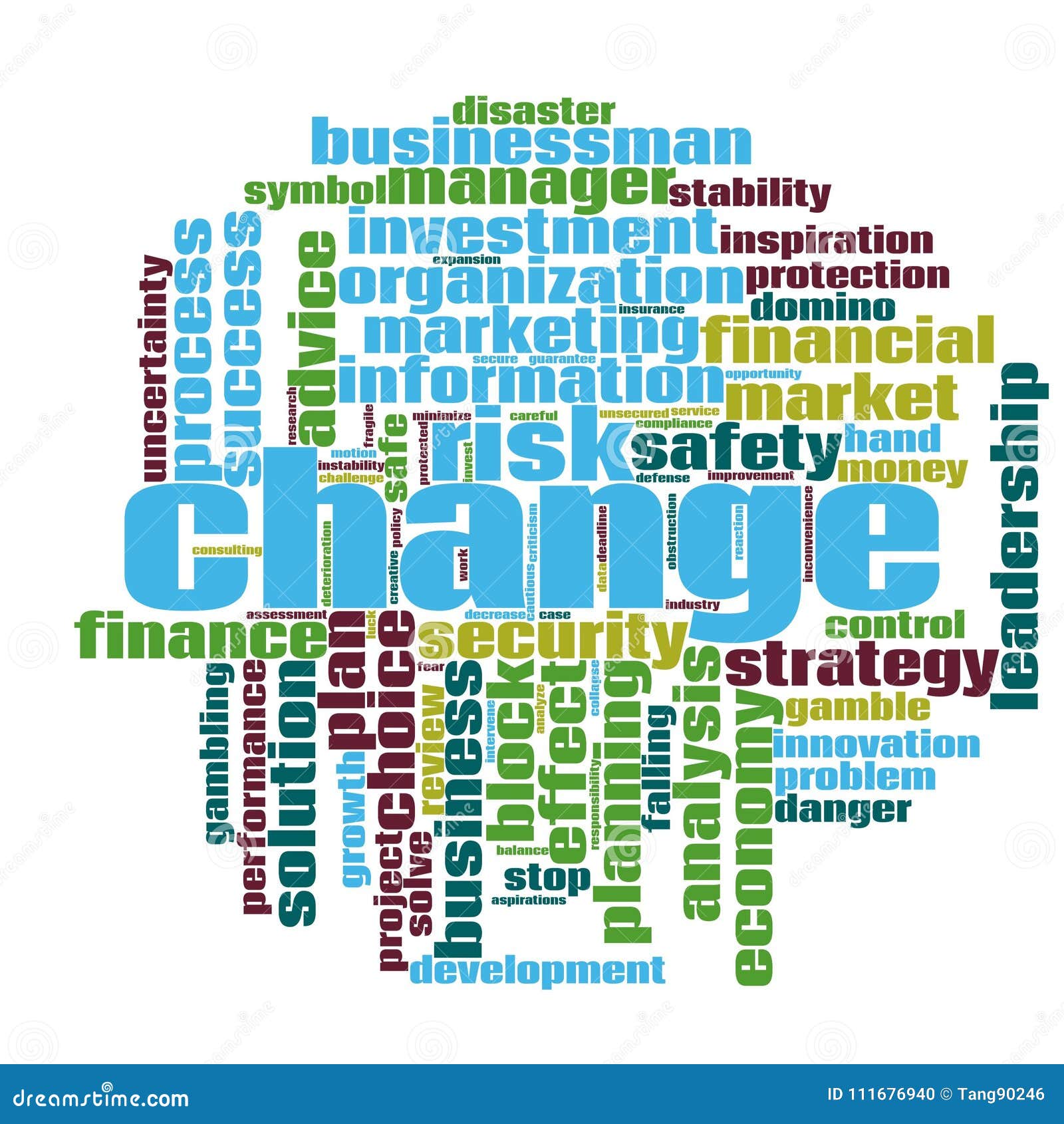 Change word cloud stock illustration. Illustration of success - 111676940
