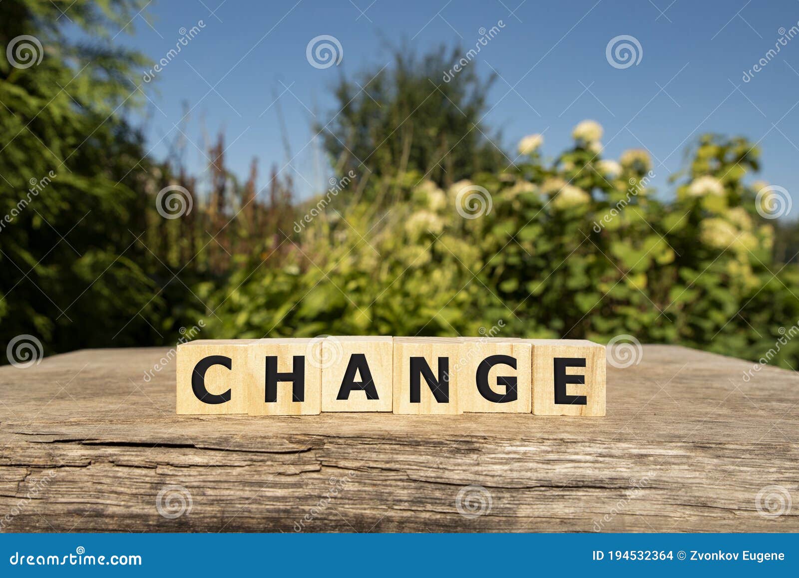 Change Word Concept on Pretty Green Background . Stock Photo - Image of ...