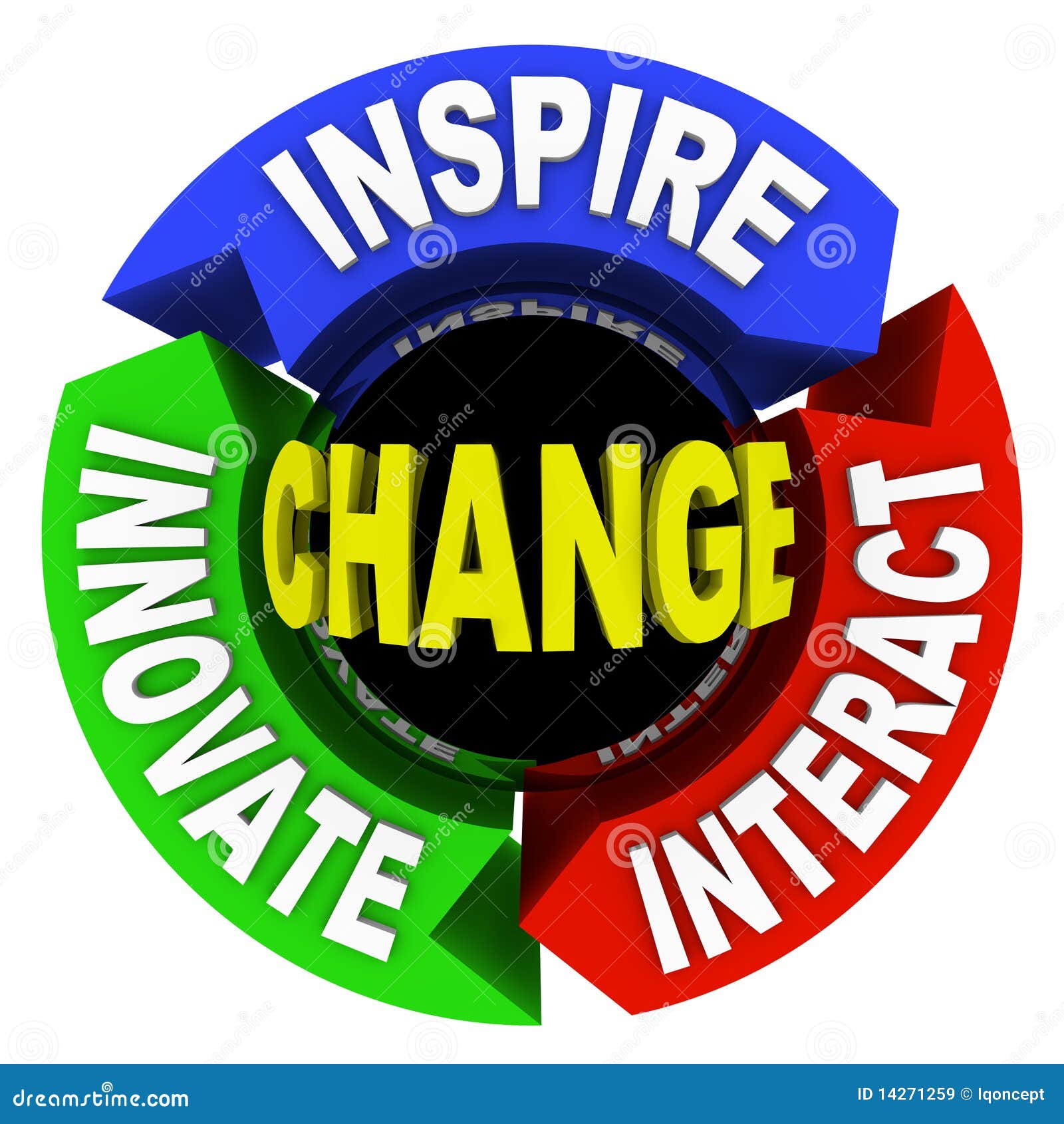 Change 3D Words Evolve Improve Grow For Success Stock Photography ...