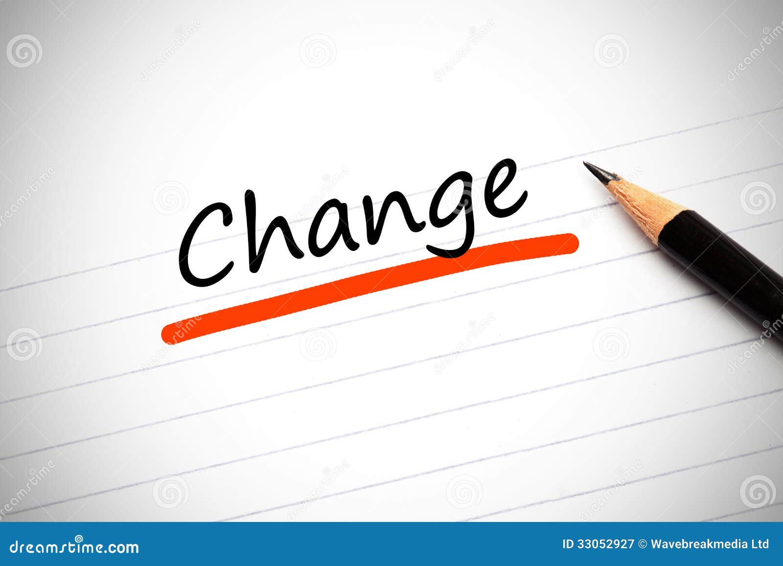 Change Written on a Notepad Stock Illustration - Illustration of ...