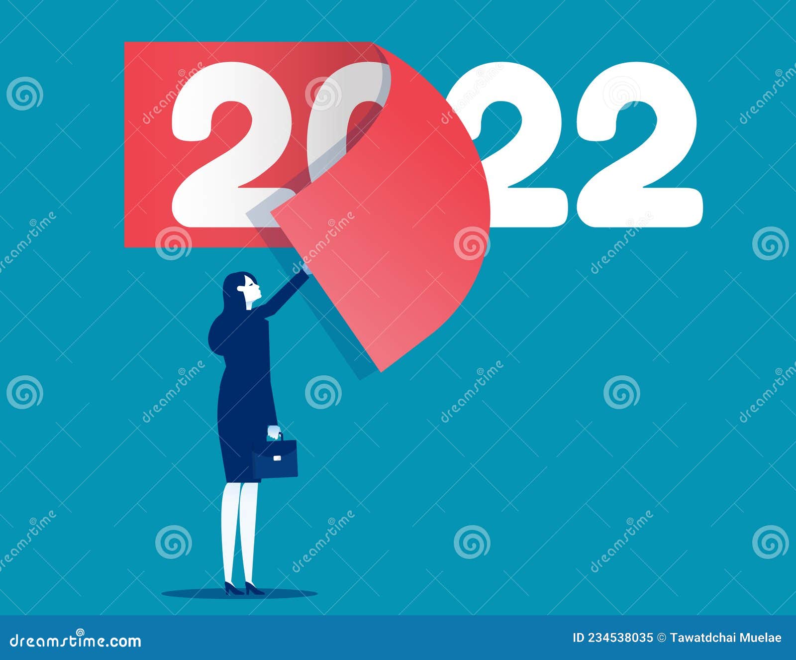 Change Year from 2021 To 2022. Year Changing To New Challenge Coming ...