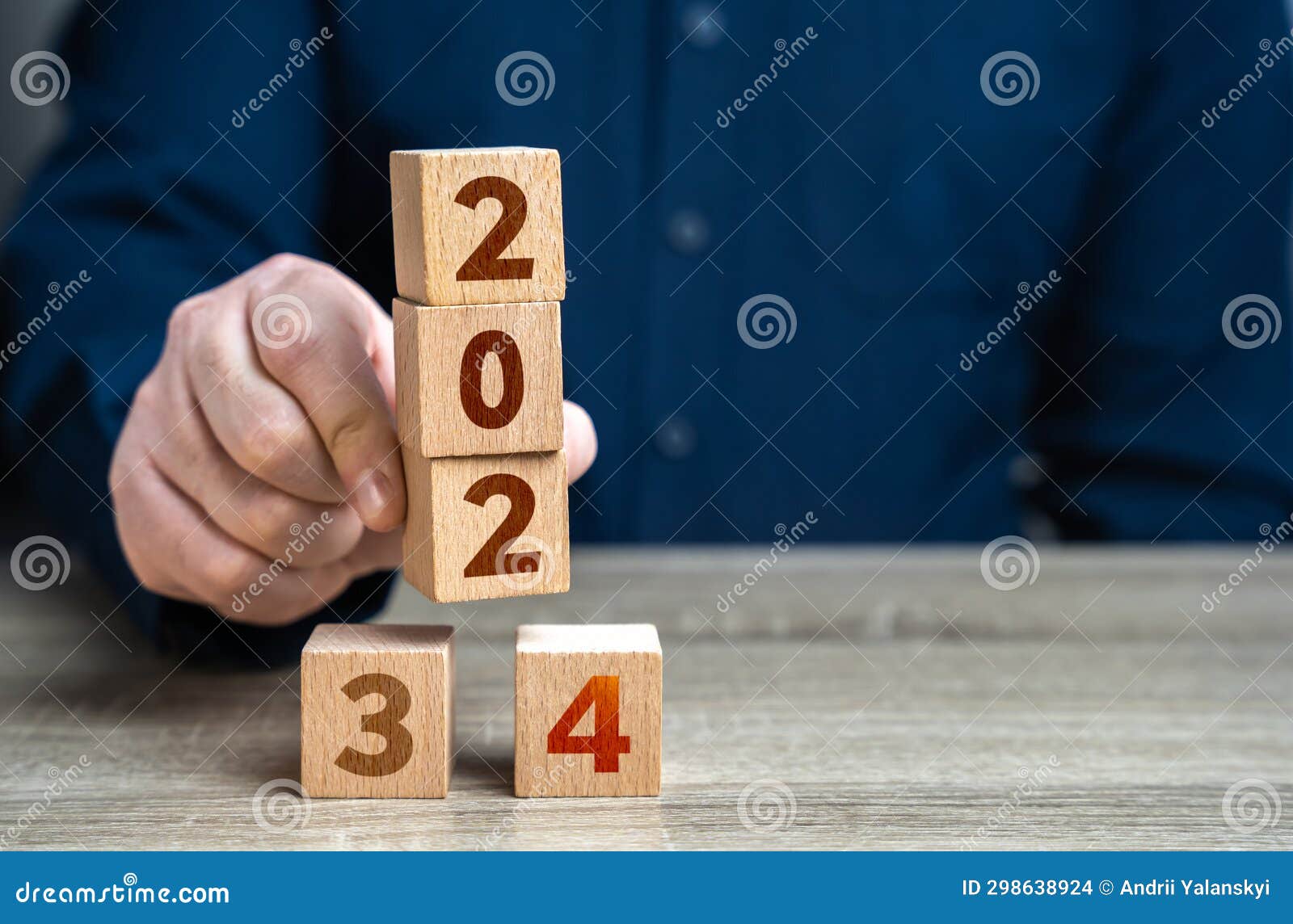 Change of Year from 2023 To 2024. Stock Photo - Image of future ...