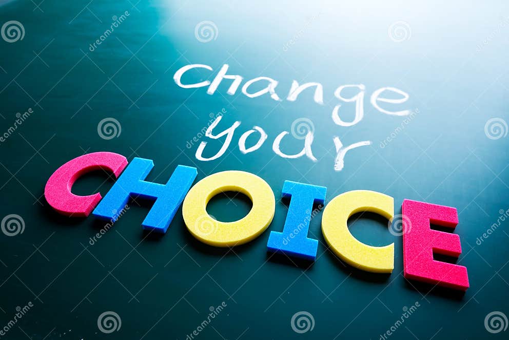 Change your choice concept stock photo. Image of evolve - 29545038