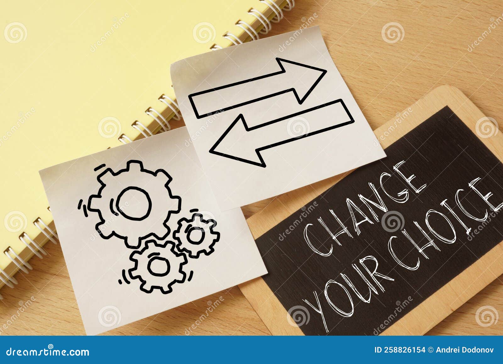Change Your Choice is Shown Using the Text Stock Photo - Image of ...
