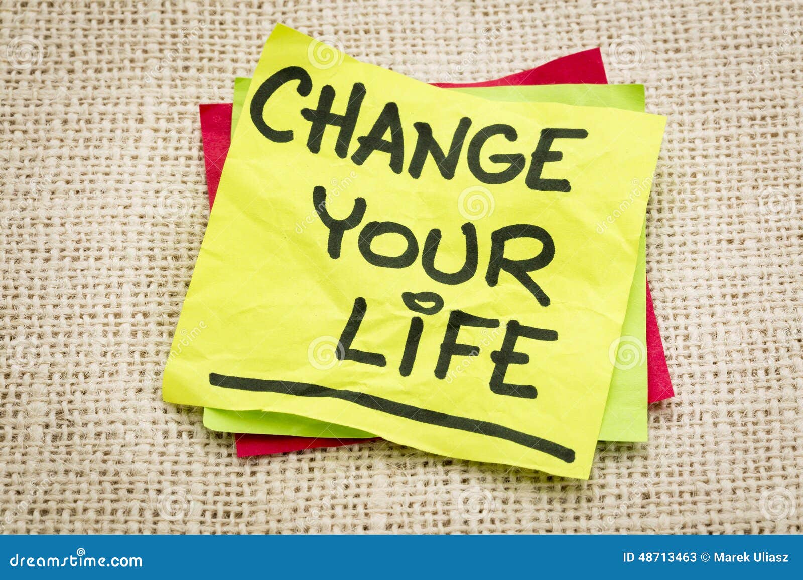 Change your life stock image. Image of canvas, yellow - 48713463