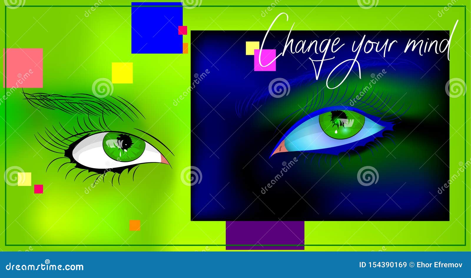 Change Your Mind Abstract Illustration Stock Vector - Illustration of ...