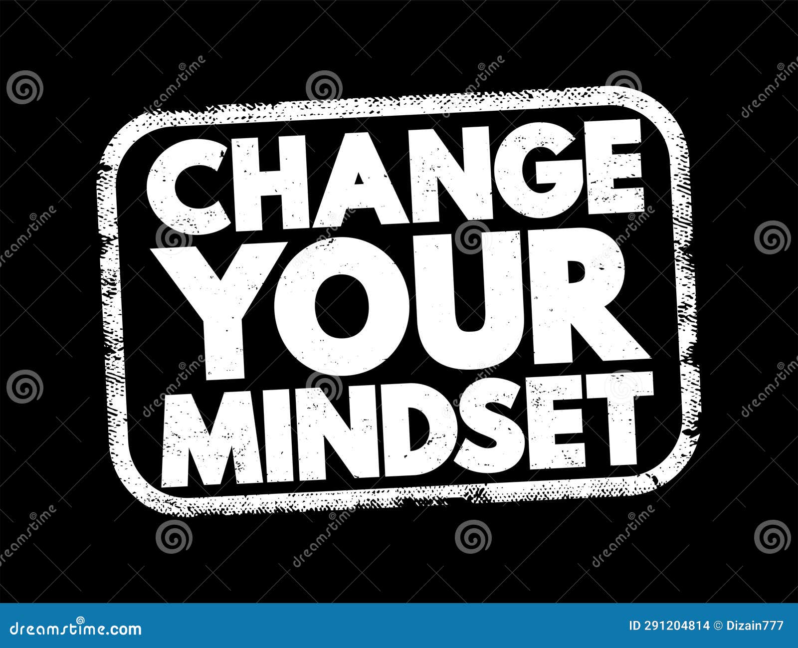 Change Your Mindset Text Stamp, Concept Background Stock Illustration ...