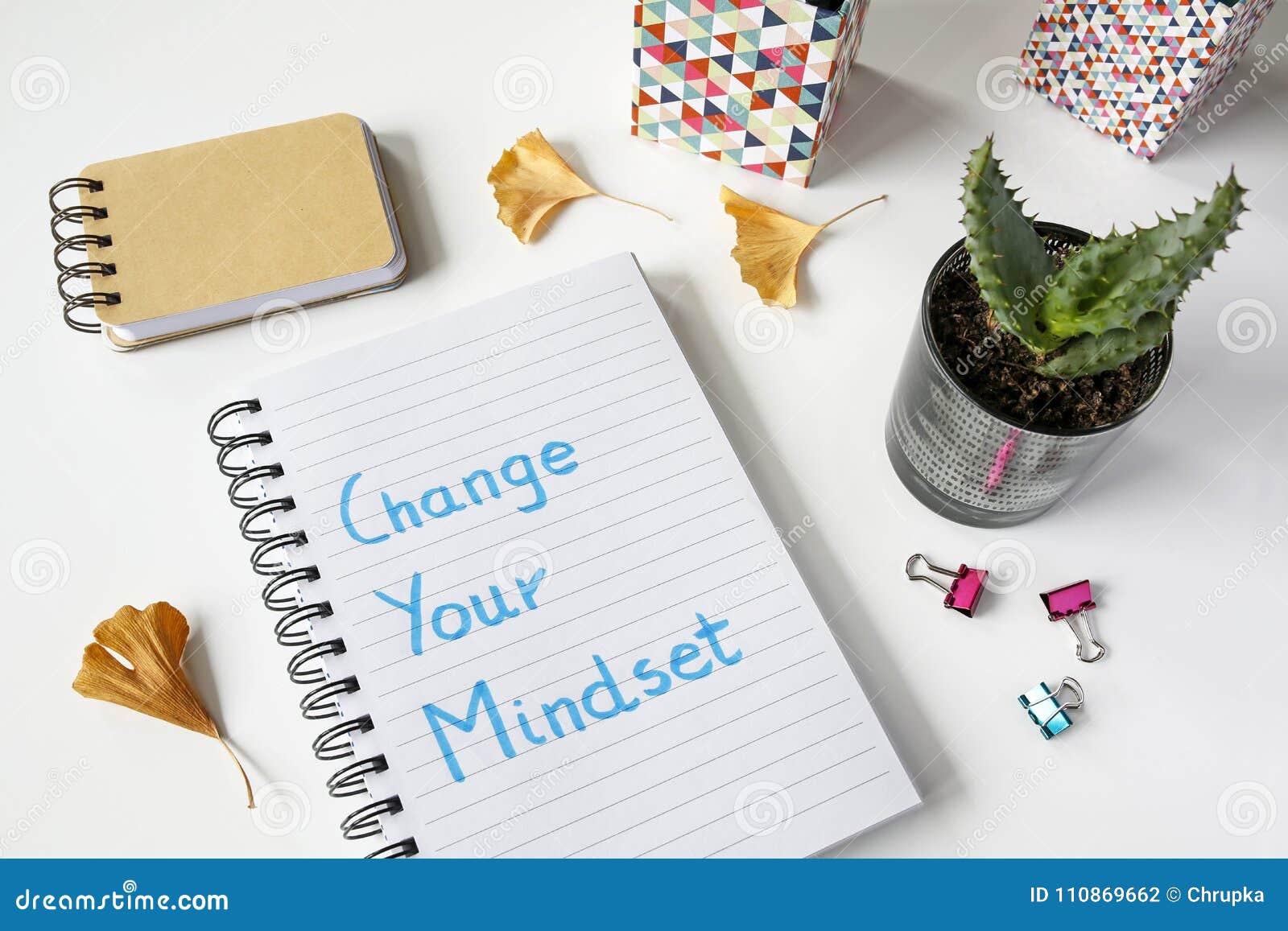 Change Your Mindset Written in Notebook Stock Photo - Image of notebook ...