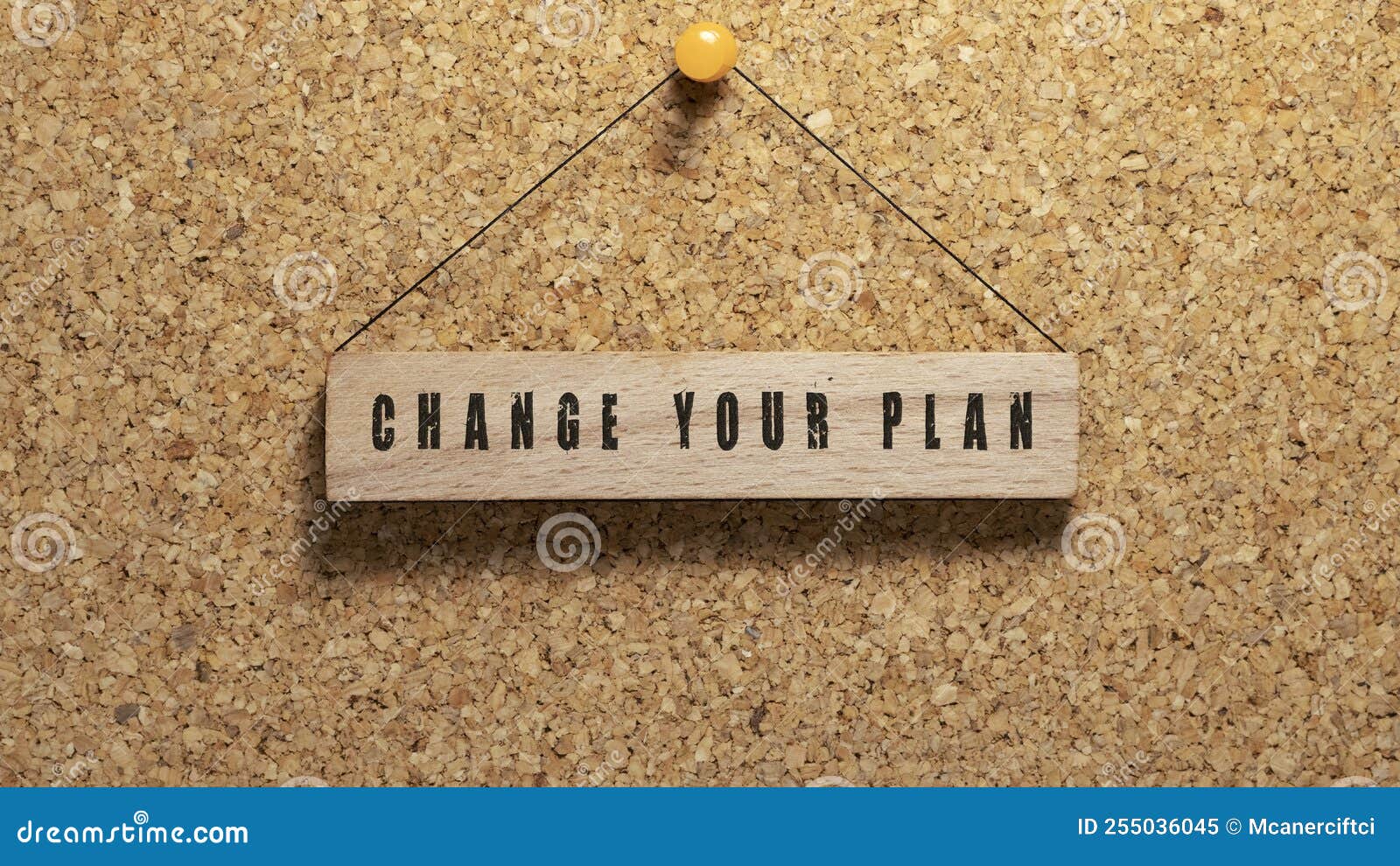 Change Your Plan is Written on Wooden Surface. Wooden Concept Stock ...