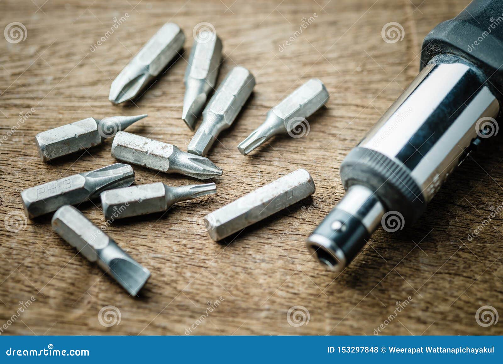 Changeable Head Set of Screwdriver Stock Photo - Image of concept ...