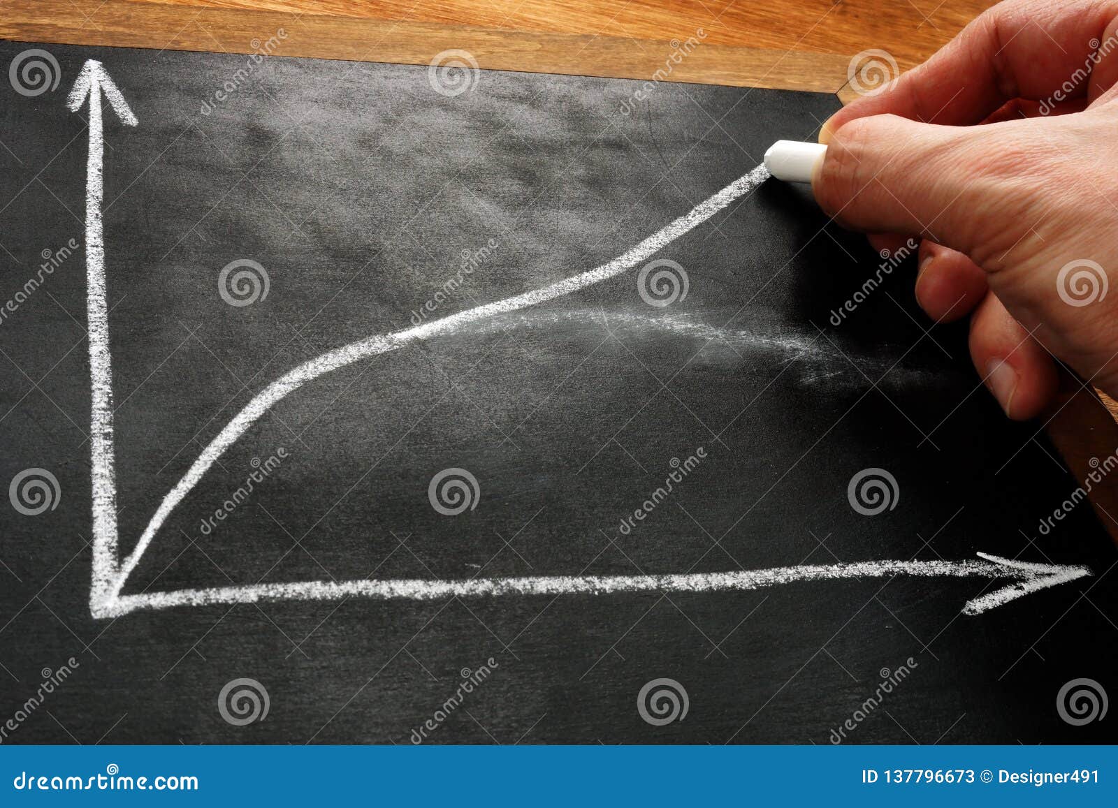 Changed Business Graph. Success and Failure Stock Image - Image of ...