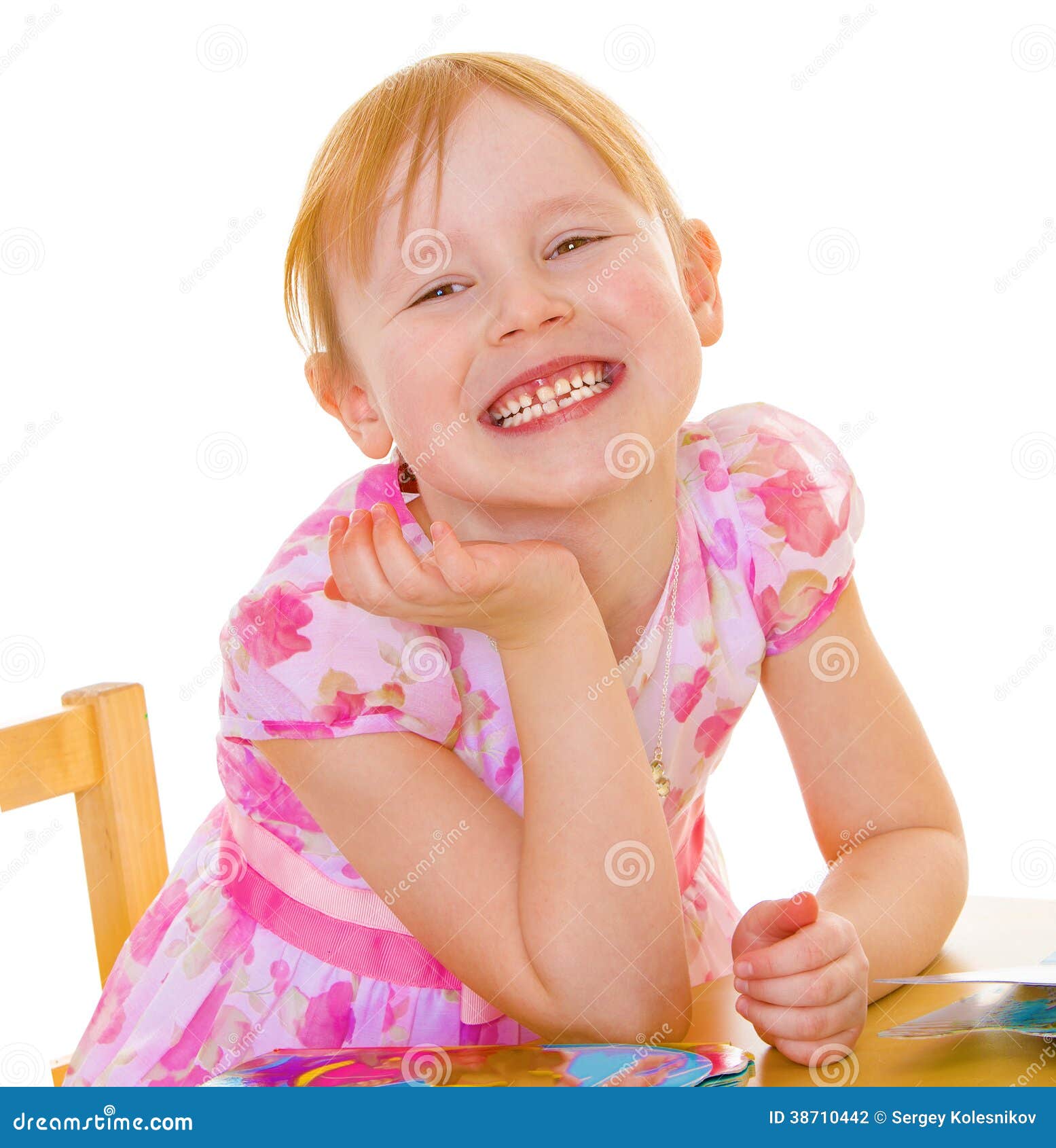Changed Little Teeth Charming Girl. Stock Photo - Image of incisor ...