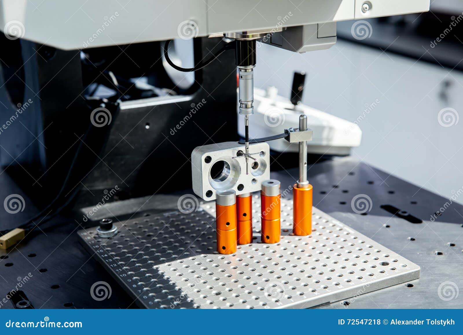 Changer Racks and Probe Modules. Probe Material Stylus Close-up Process ...