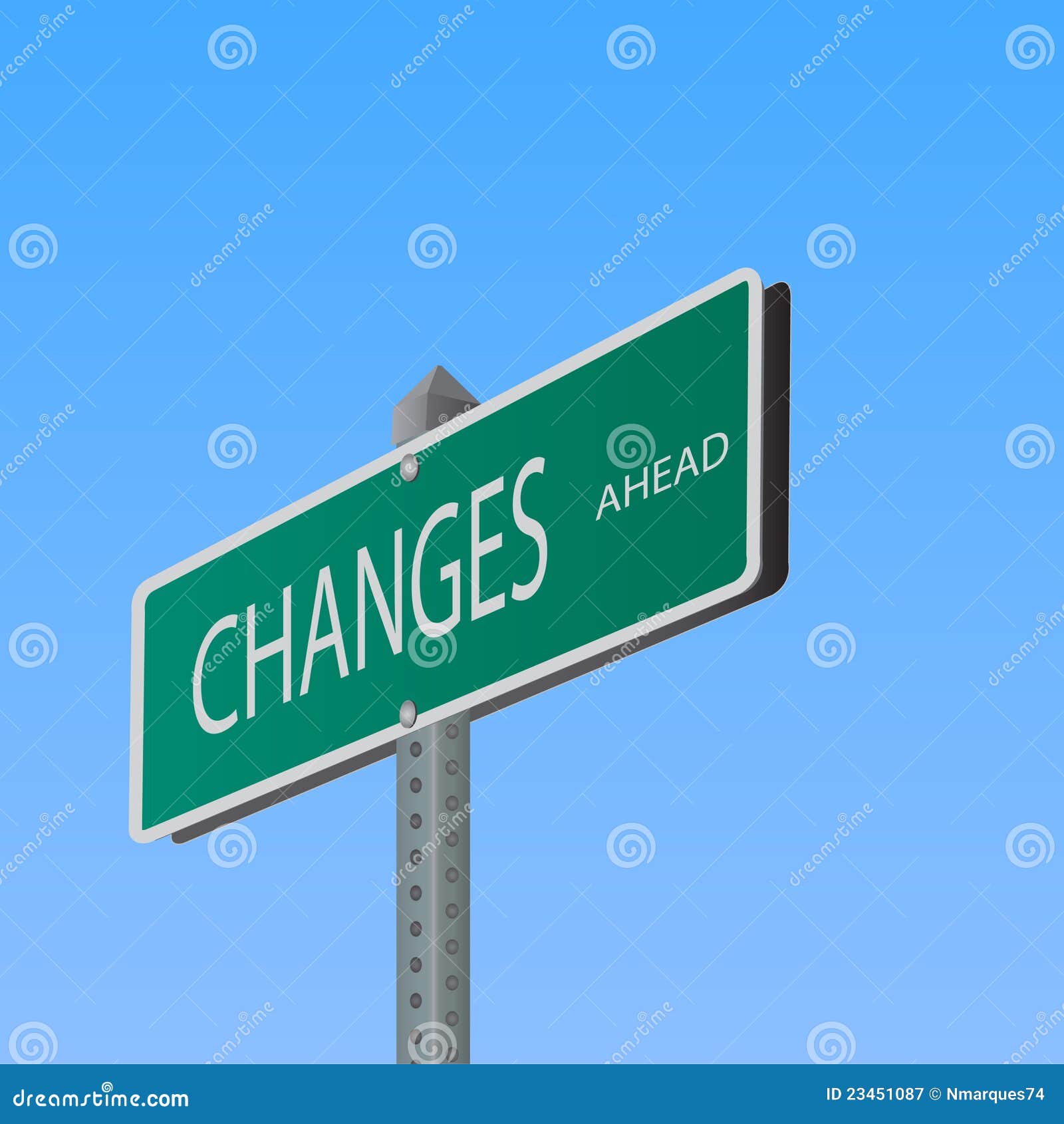 Changes Ahead stock vector. Illustration of green, background - 23451087