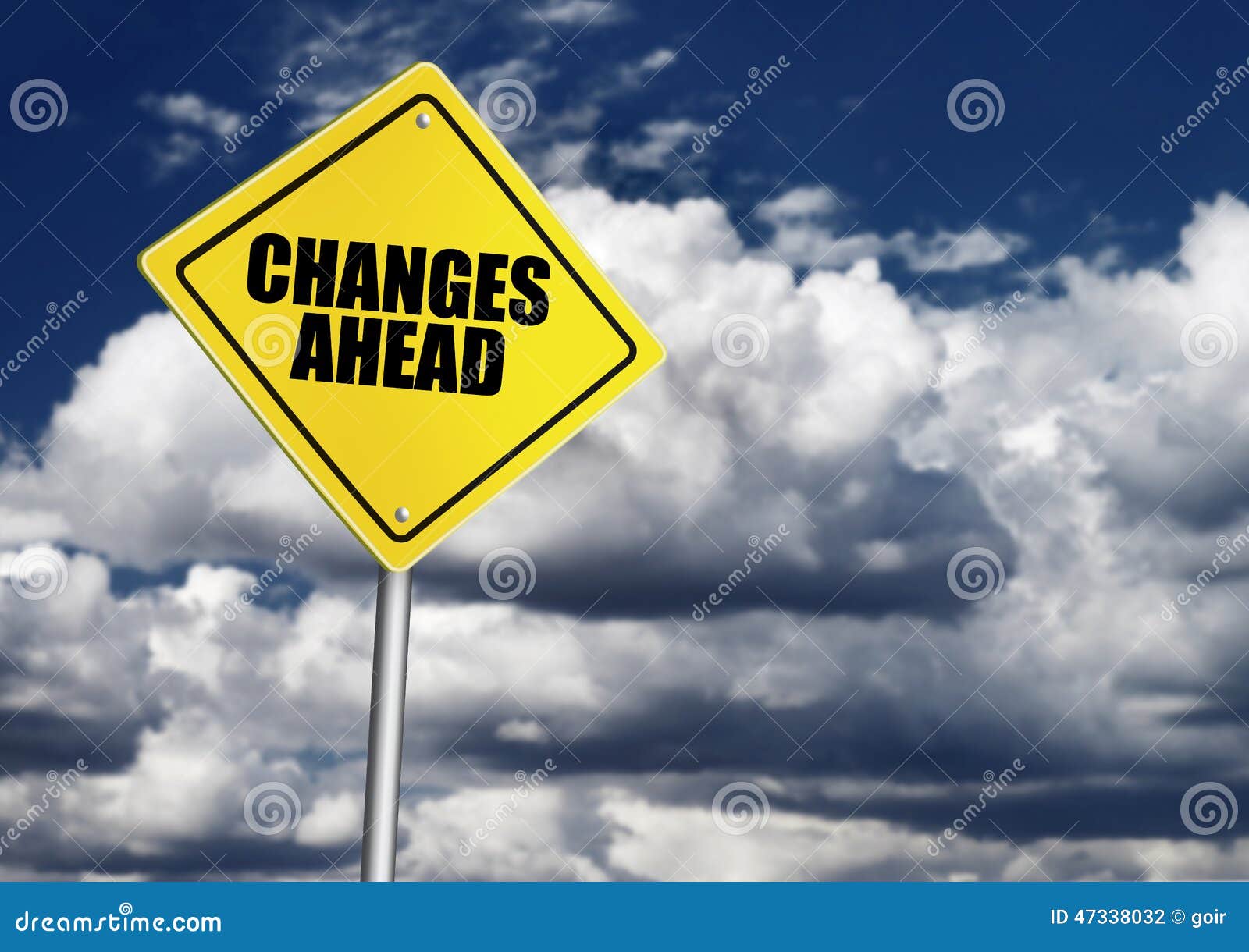 Changes ahead sign stock photo. Image of dark, clipping - 47338032