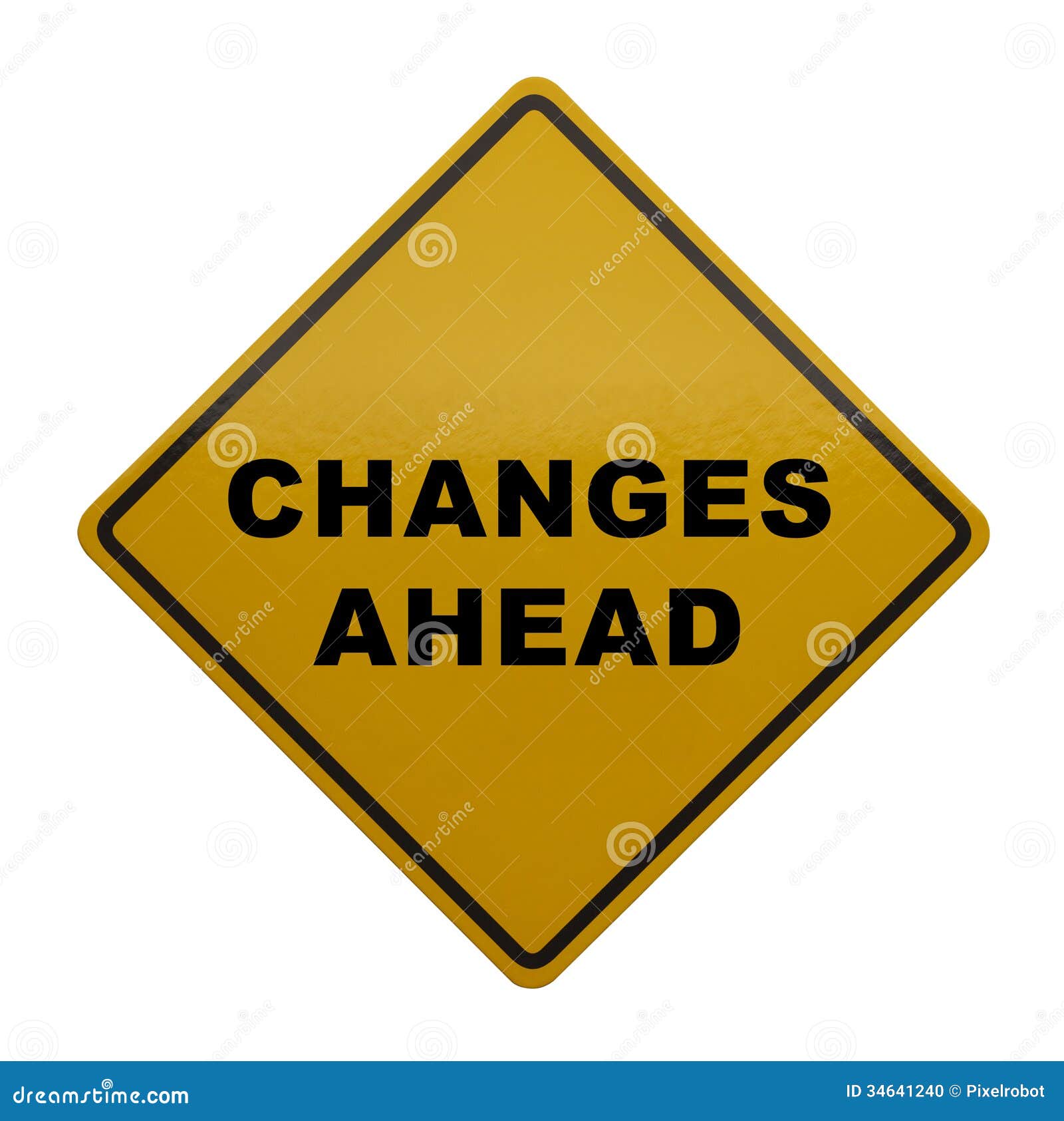Changes Ahead stock photo. Image of galvanized, background - 34641240