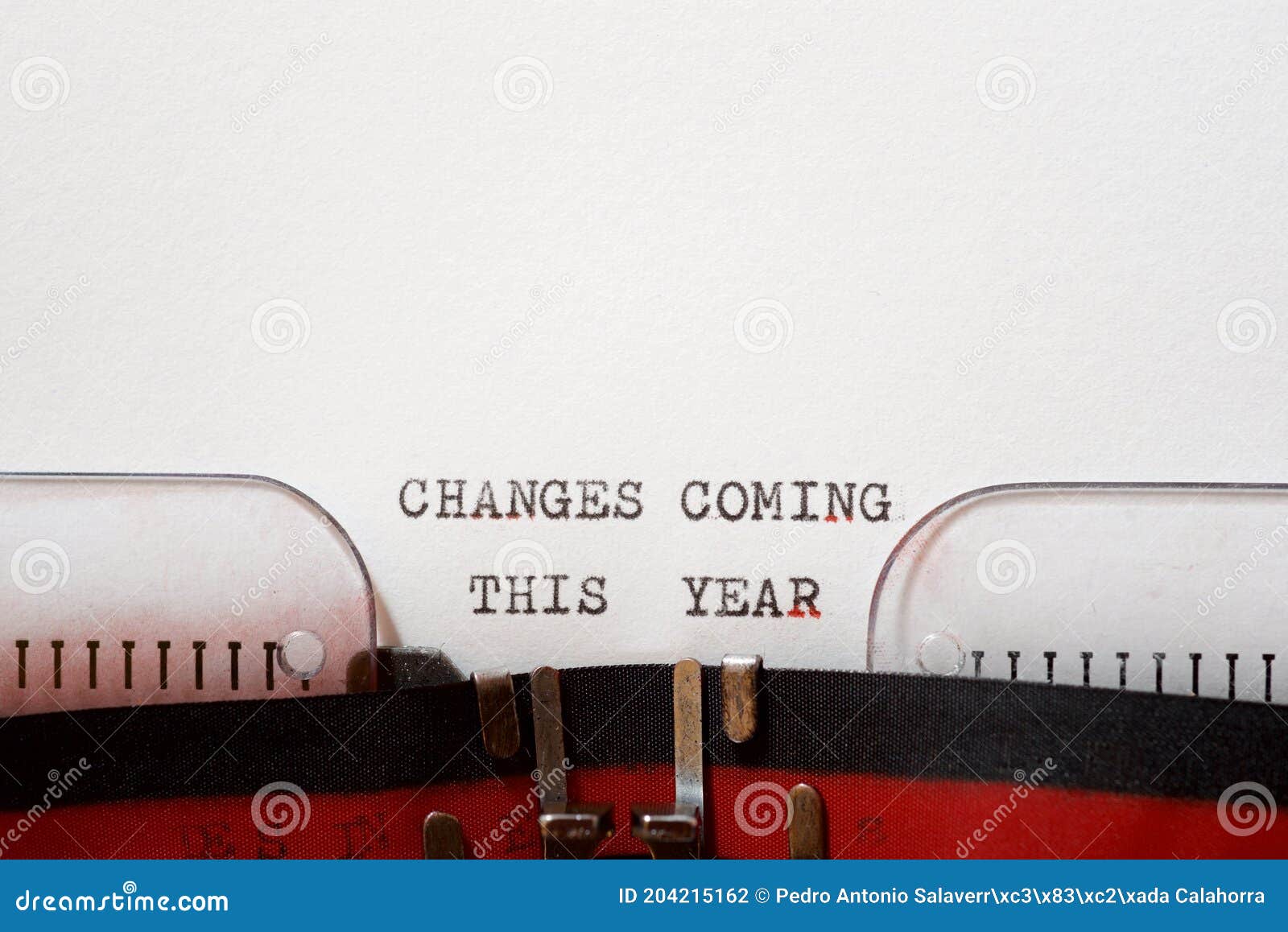 Changes coming this year stock photo. Image of text - 204215162