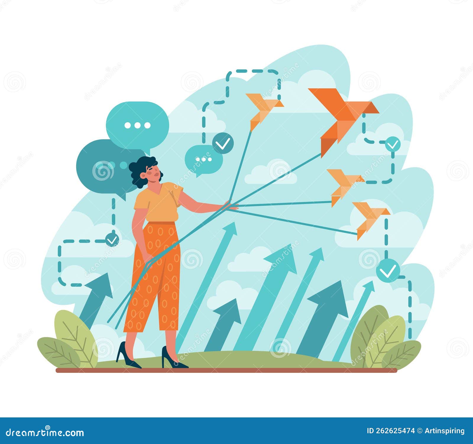 Changes Concept. Transformation and Evolution Metaphor Stock Vector ...