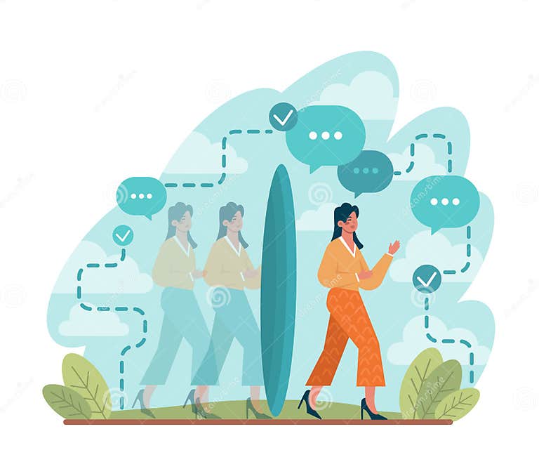 Changes Concept. Transformation and Evolution Metaphor Stock Vector ...