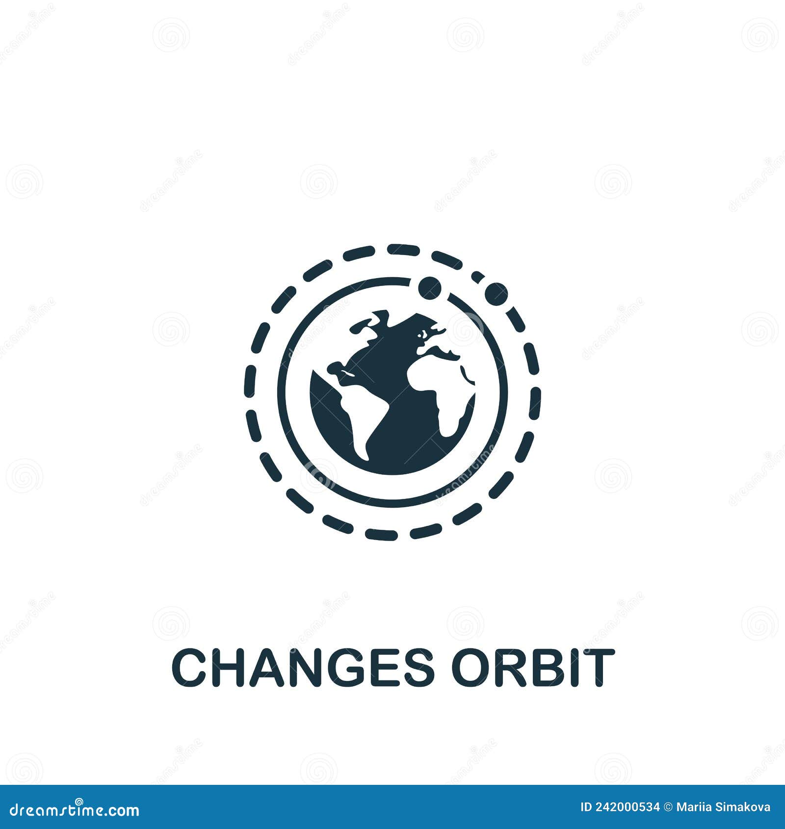 Changes Orbit Icon. Monochrome Simple Icon for Templates, Web Design ...