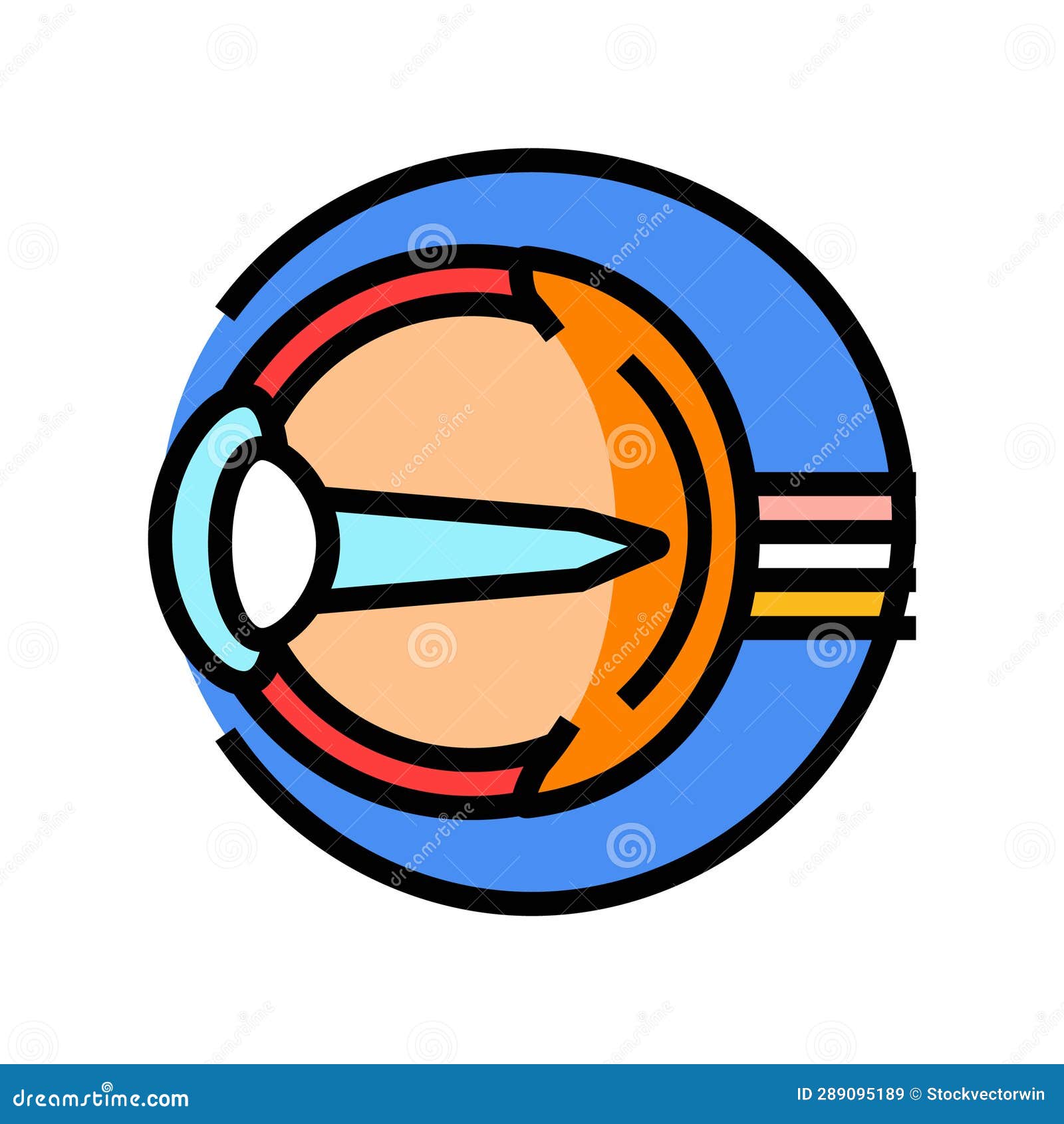 Vision Changes Concept Icon Cartoon Vector | CartoonDealer.com #197165537