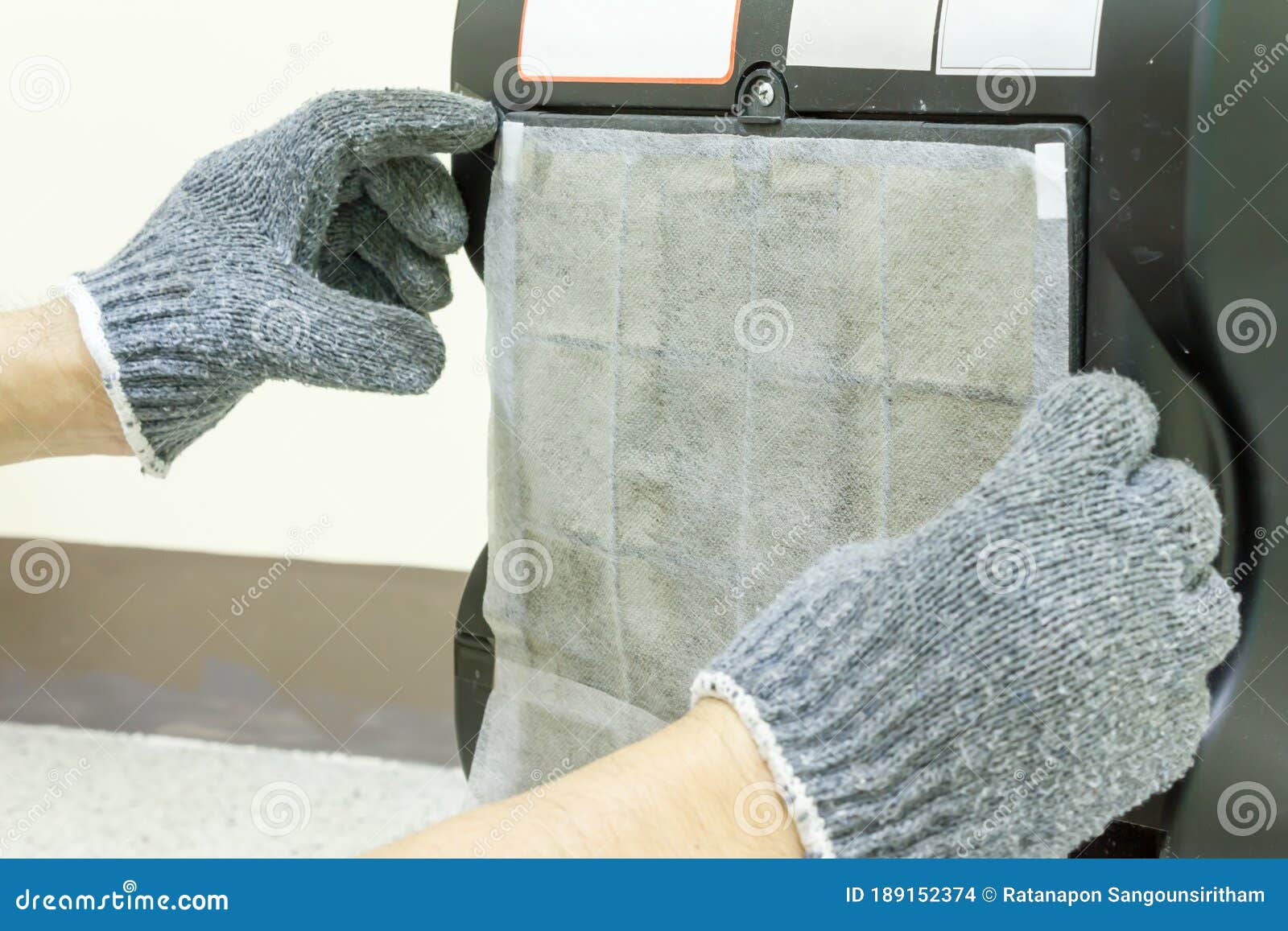 Changing Air Cooling Fan Filter. Stock Photo - Image of fresh, electric ...