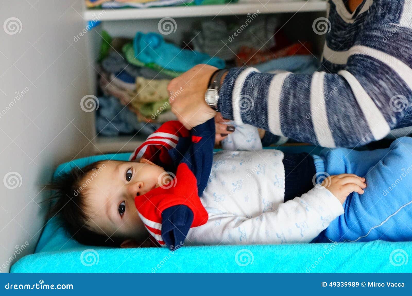 Changing baby stock image. Image of baby, changing, woman - 49339989