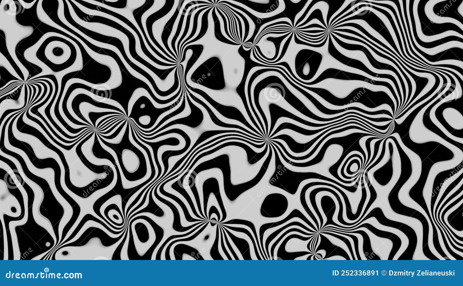 Changing Black and White Texture. Loop Animation. Abstract Background ...