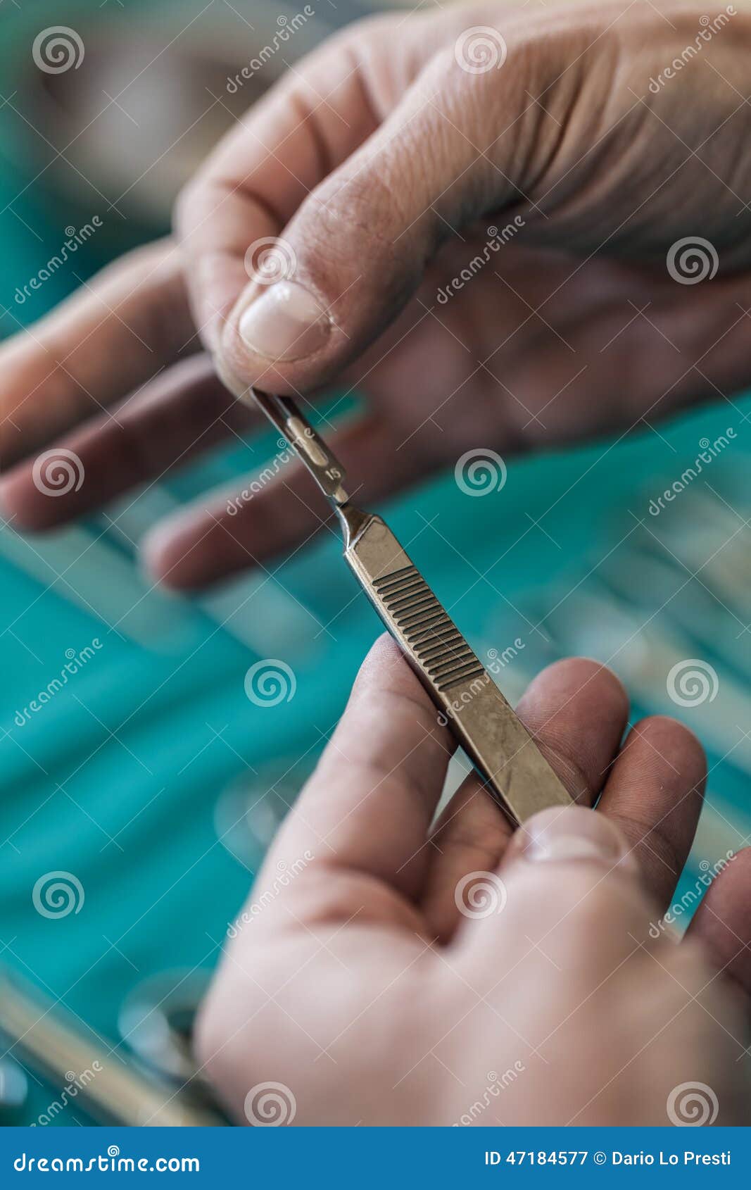 Changing the blade stock image. Image of single, mounting - 47184577