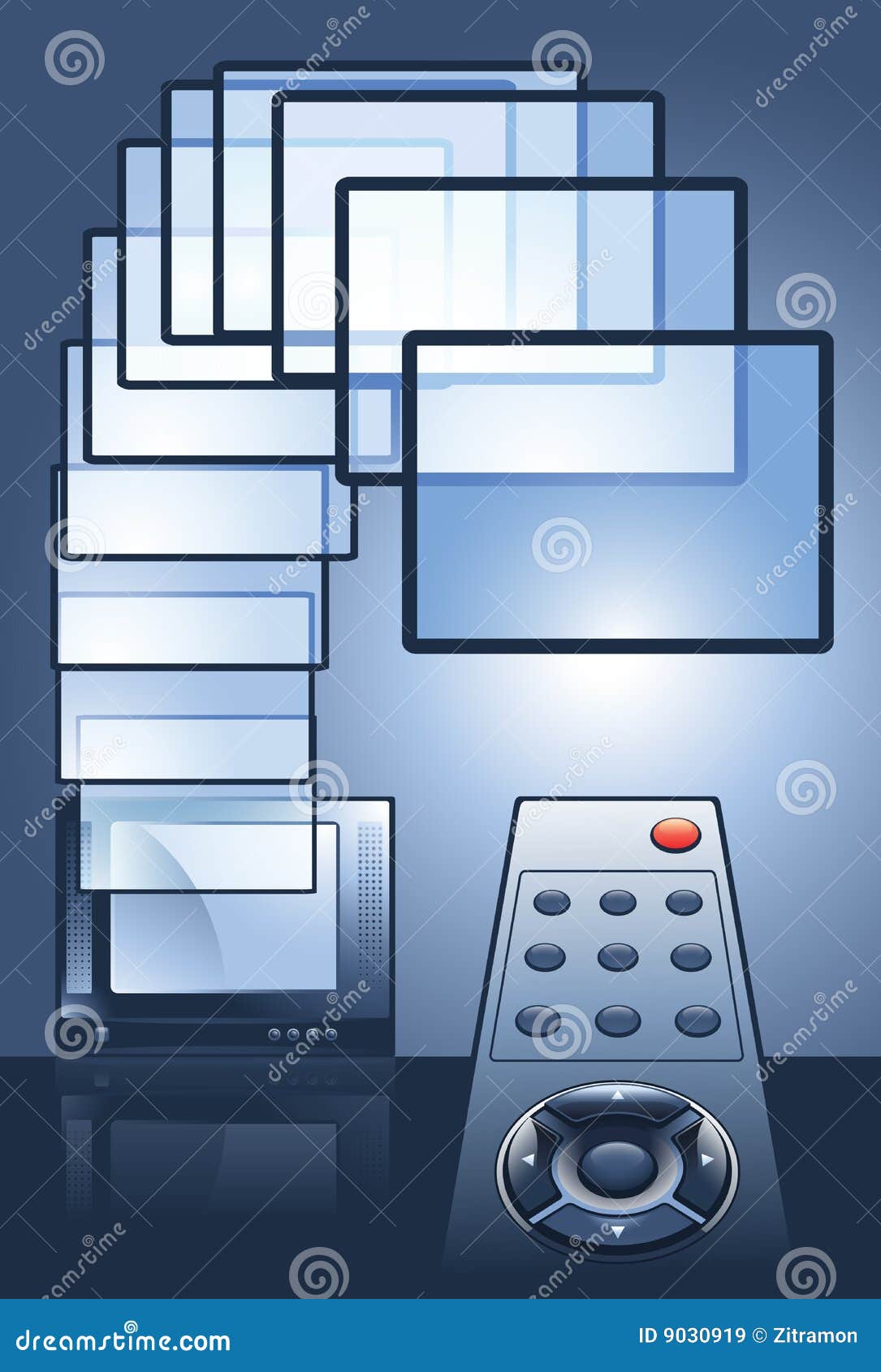 Changing the Channel stock vector. Illustration of concepts - 9030919