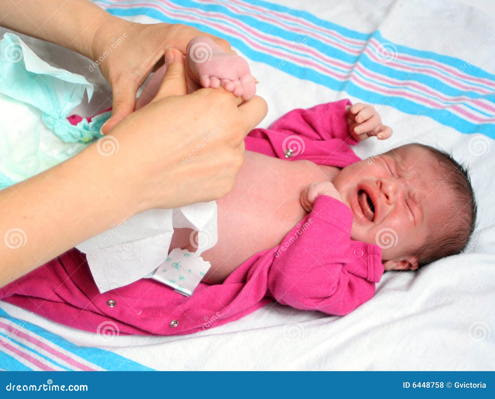 Changing diaper stock photo. Image of warmth, newborn - 6448758