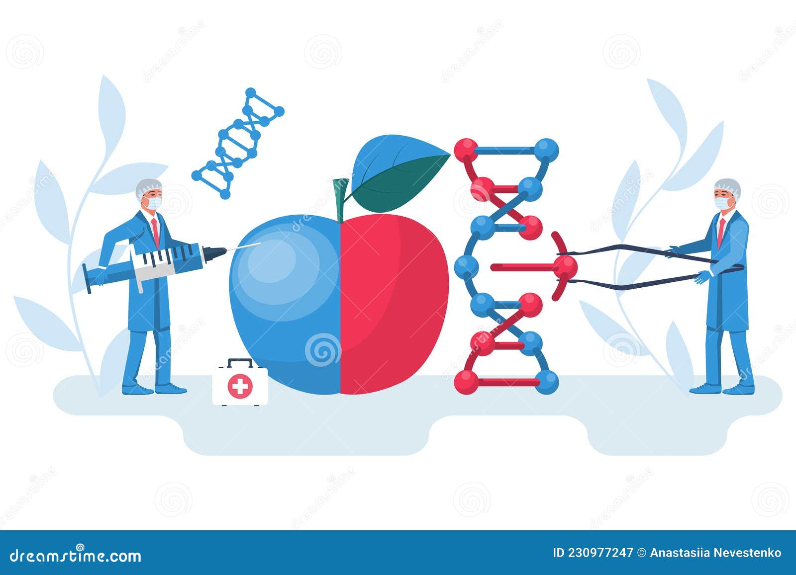 Changing DNA Concept. Manipulation DNA Vector Stock Vector ...