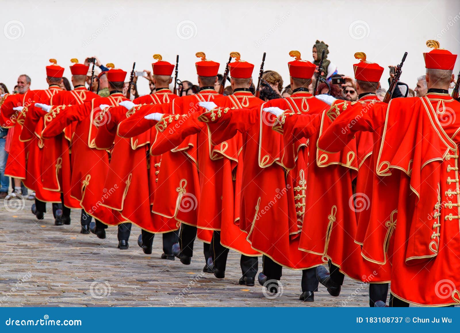 The Changing of the Guard Ceremony at St. Mark Square in Zagreb ...