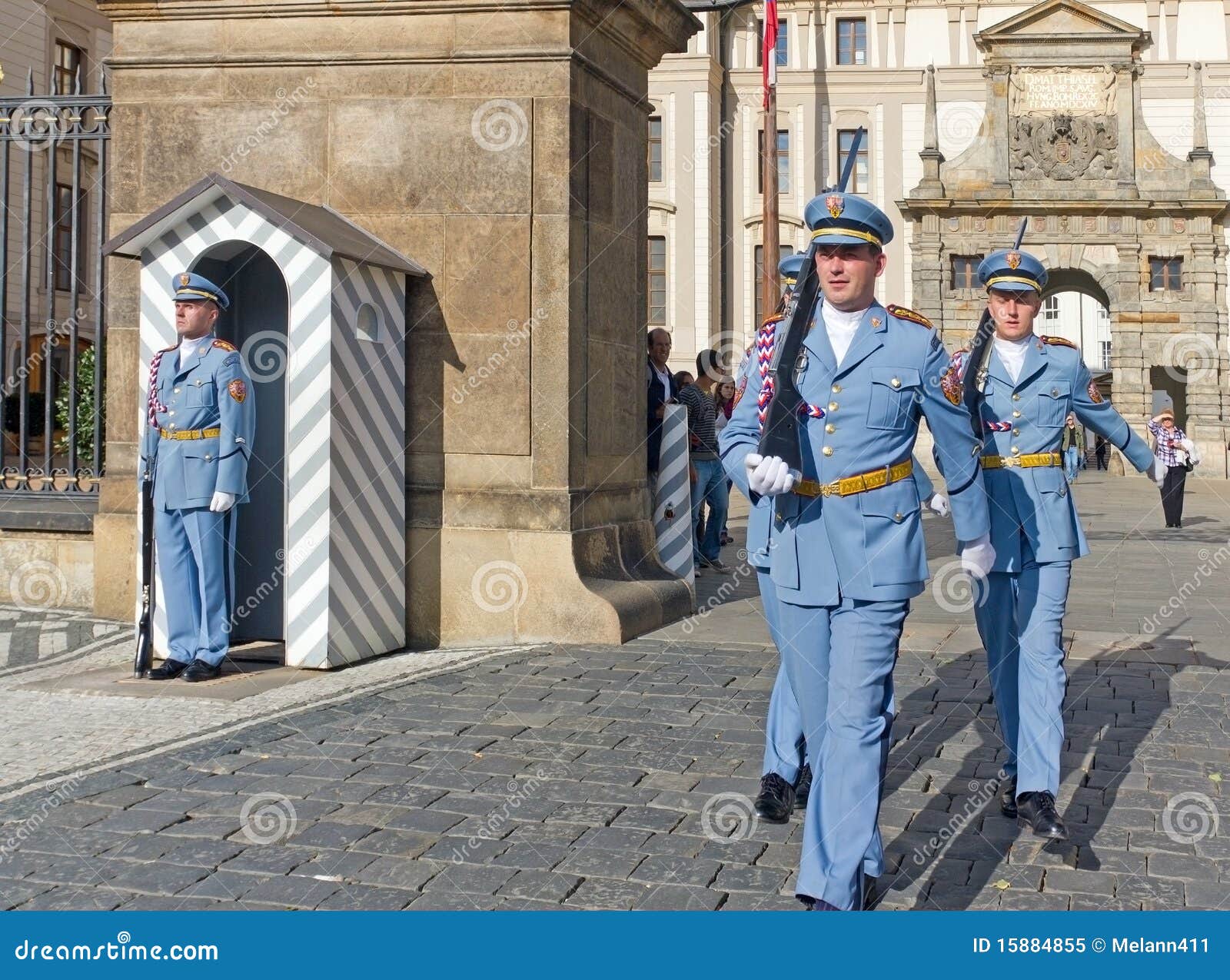 Changing of the Guard at Prague Castle Editorial Image - Image of ...