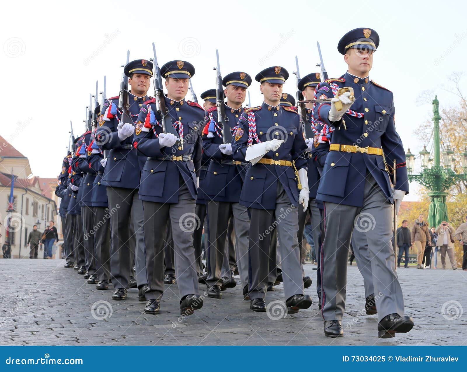 Changing of the Guard at Prague Castle, Czech Republic Editorial Image ...