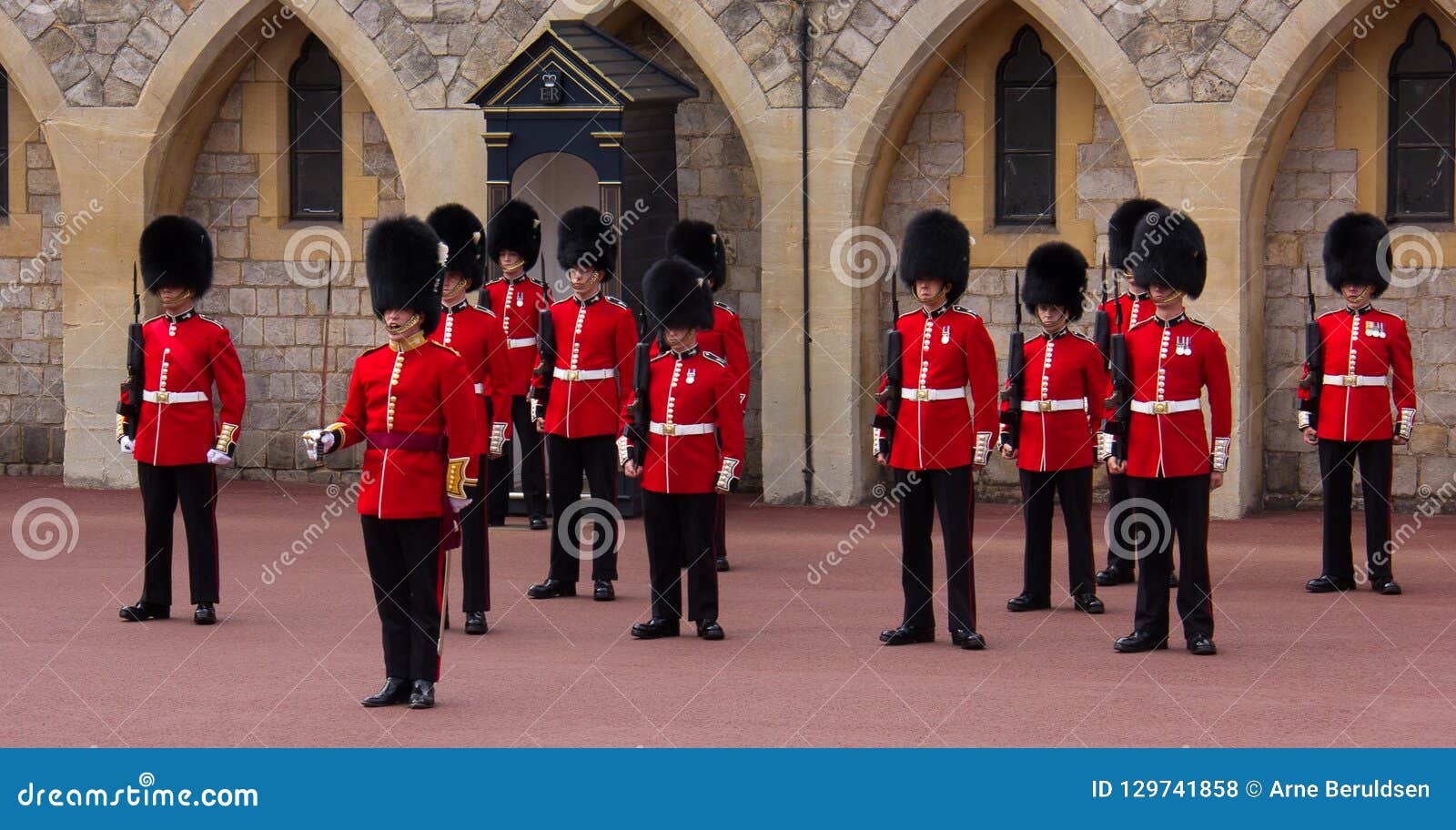 Changing of the Guard at Windsor Castle Editorial Stock Photo - Image ...