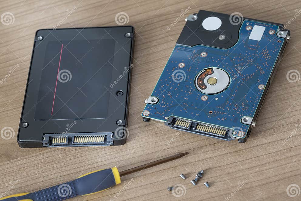 Changing HDD by SSD stock photo. Image of flash, technology - 57035182