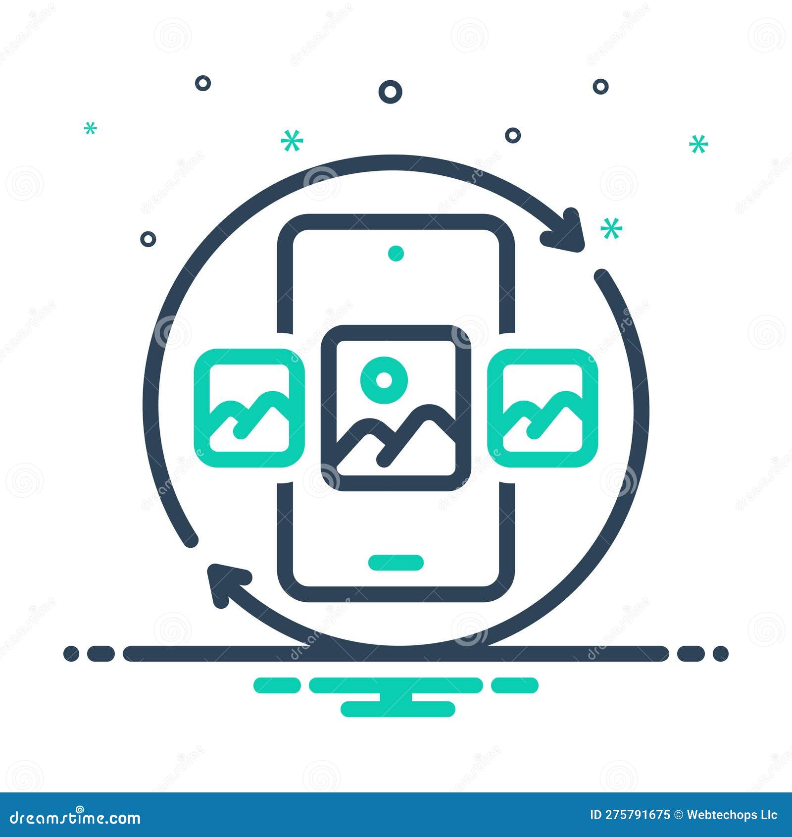 Mix Icon for Changing, Transshipment and Gallery Stock Vector ...