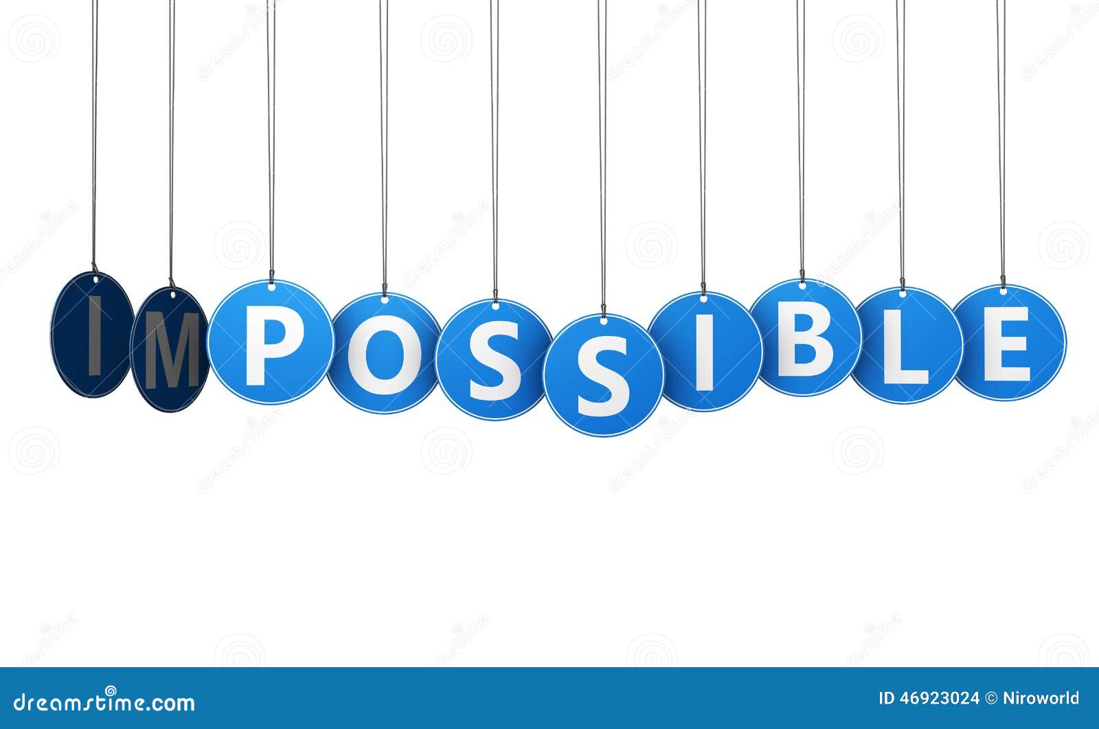 Changing Impossible into Possible Stock Illustration - Illustration of ...