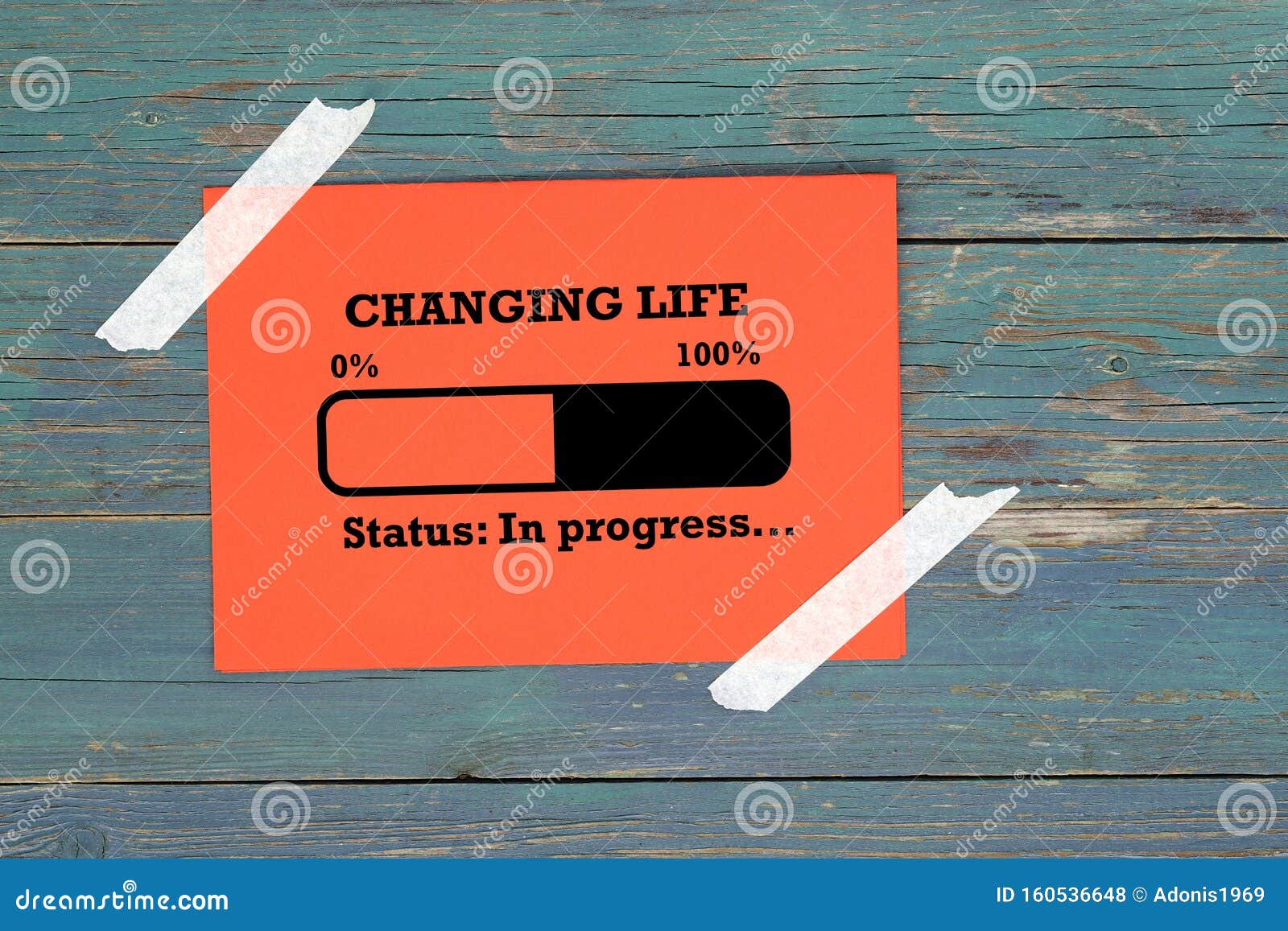 Changing life in progress stock illustration. Illustration of recover ...