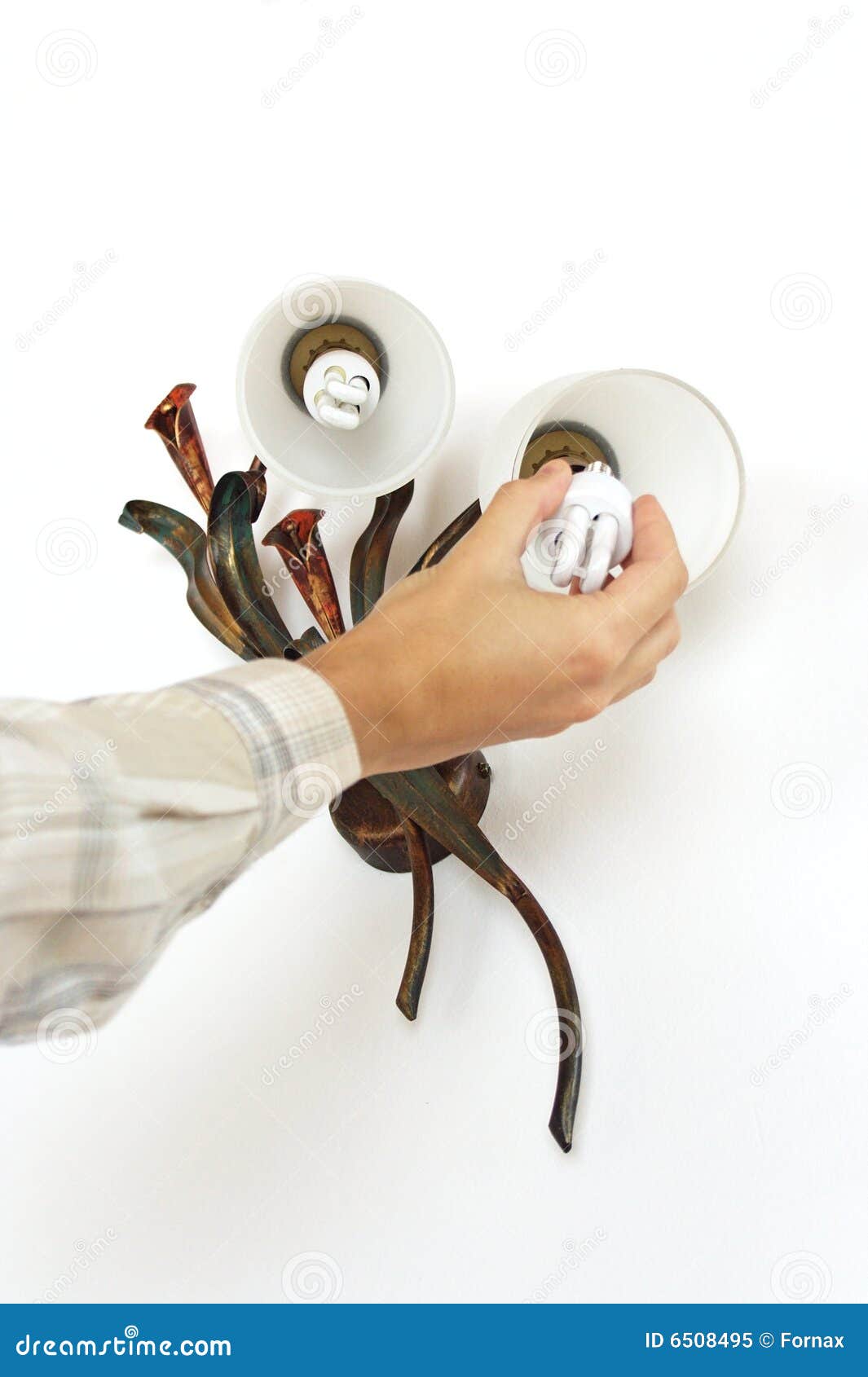 Changing light bulb stock image. Image of efficient, lightbulb - 6508495