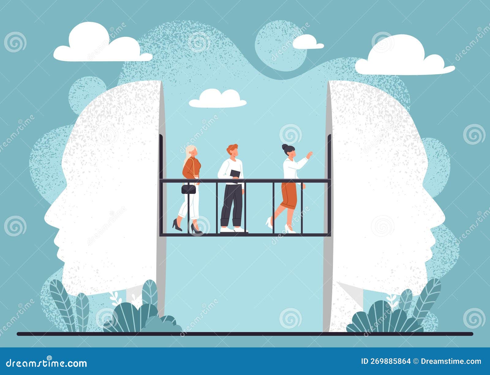 Changing mind thoughts stock vector. Illustration of thinking - 269885864