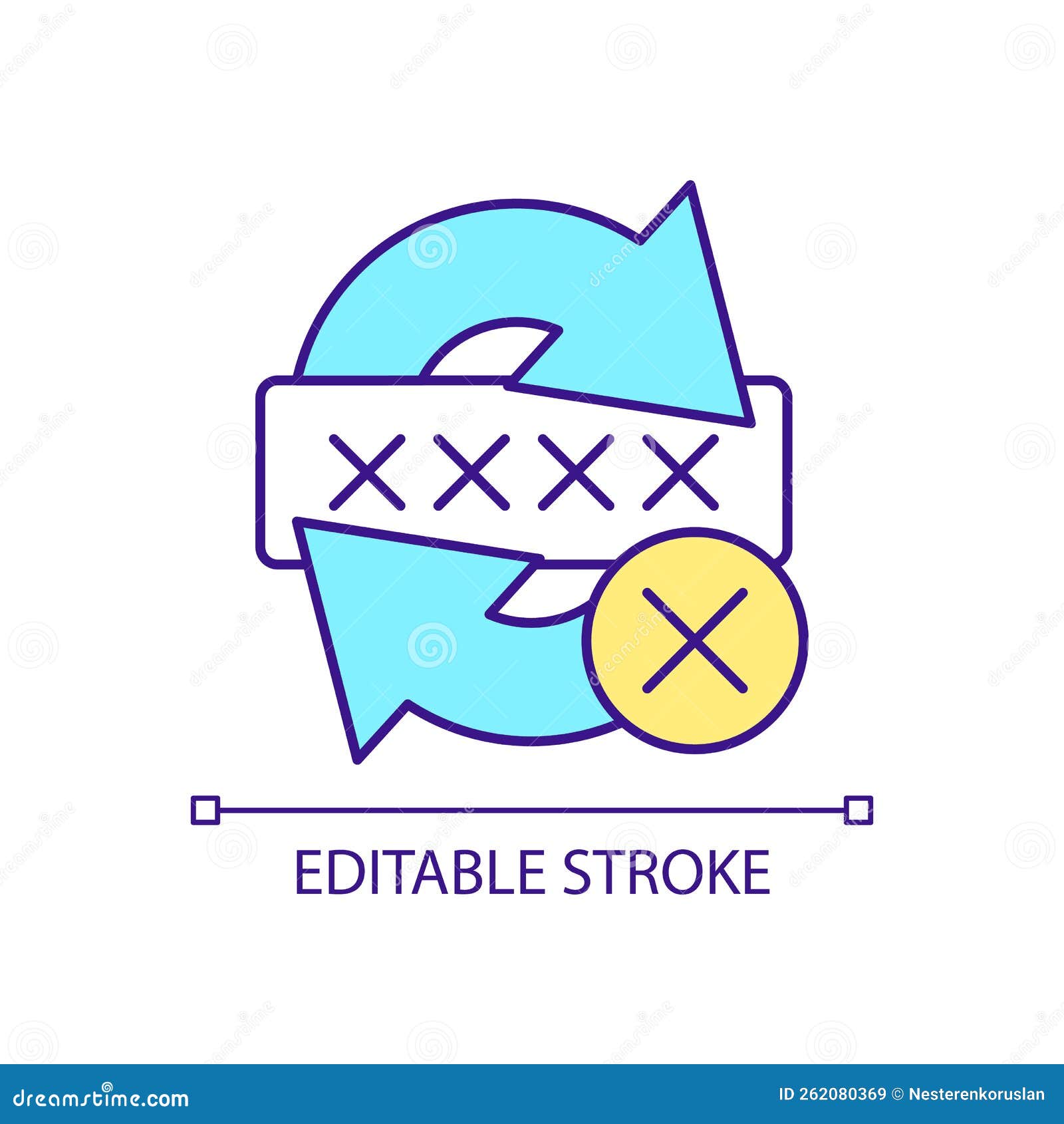 Changing Password Issue RGB Color Icon Stock Vector - Illustration of ... Changing Password Issue RGB Color Icon Stock Vector - Illustration of ...